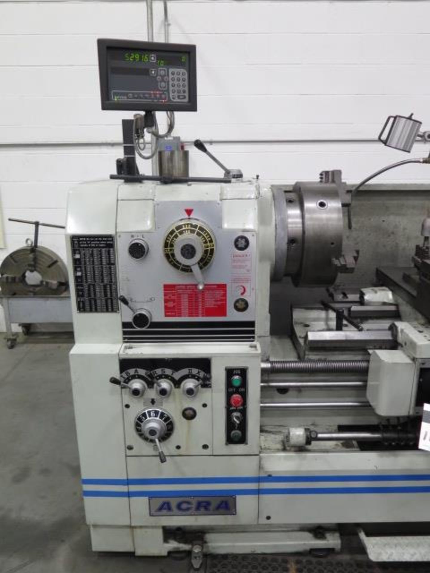 Acra 26X120 ACH 26” x 120” Geared Head Gap Bed Lathe w/ Newall DP700 ...