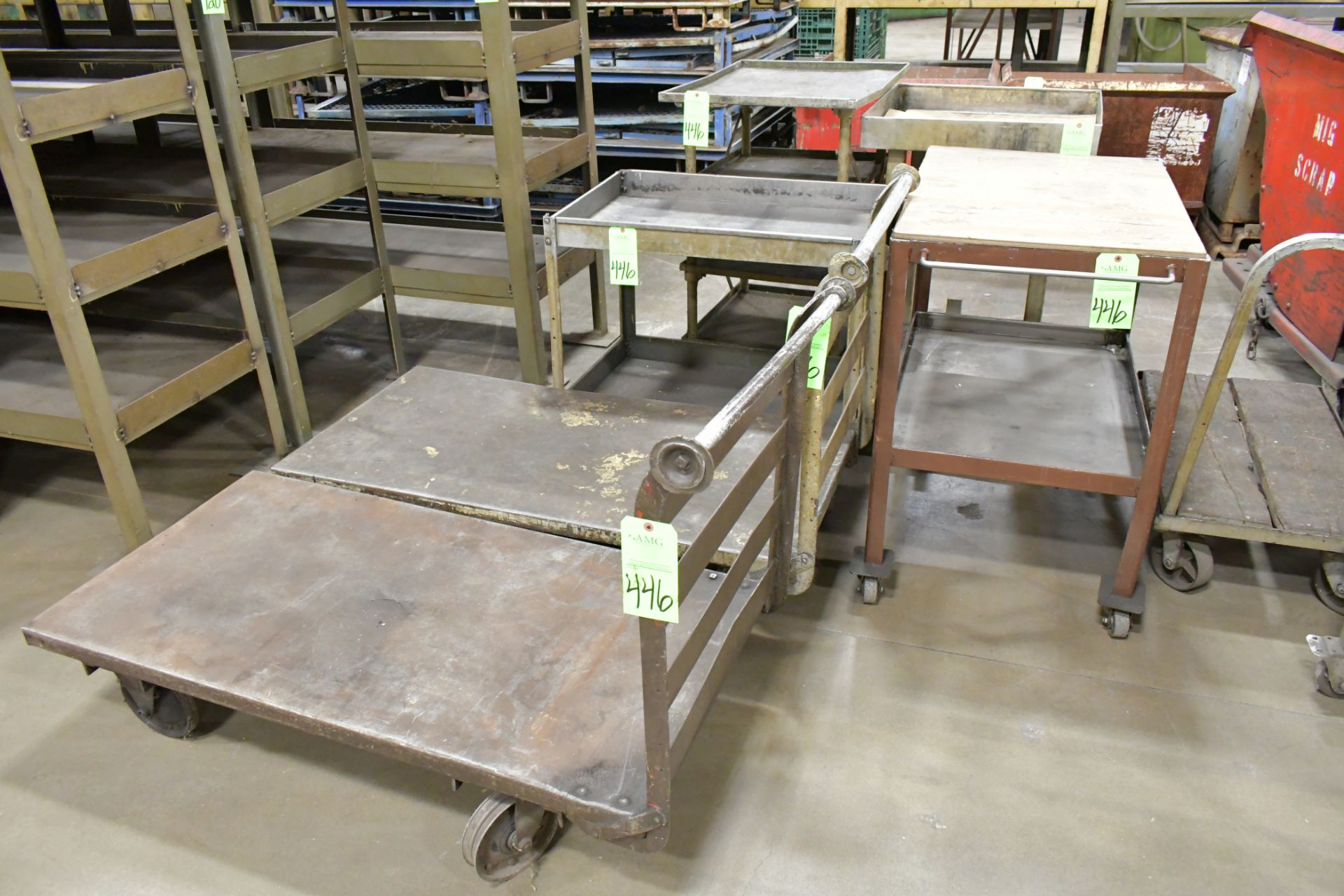 Lot-(6) Various Shop Carts