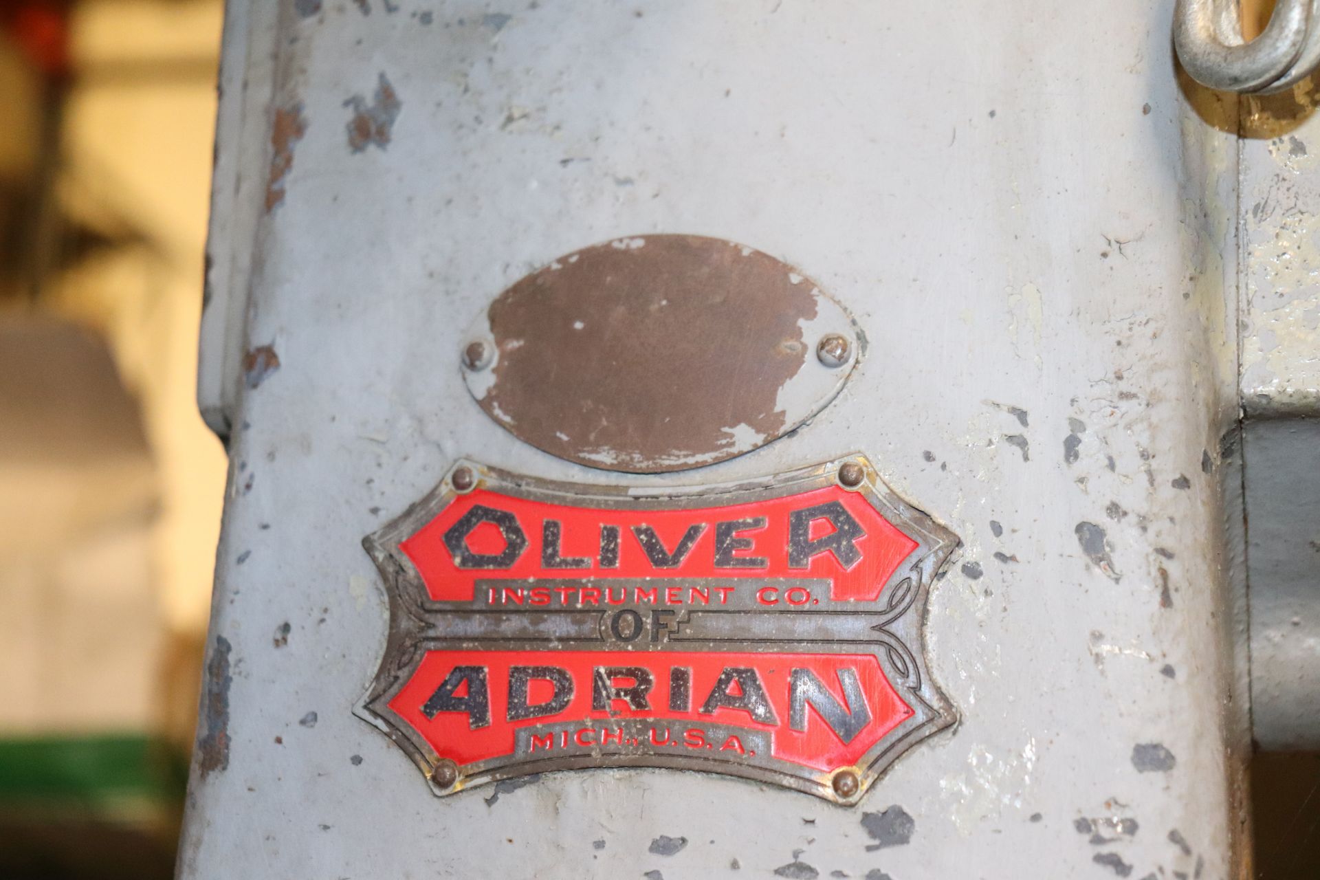 Oliver of Adrian Instrument Company drill bit sharpener and grinder
