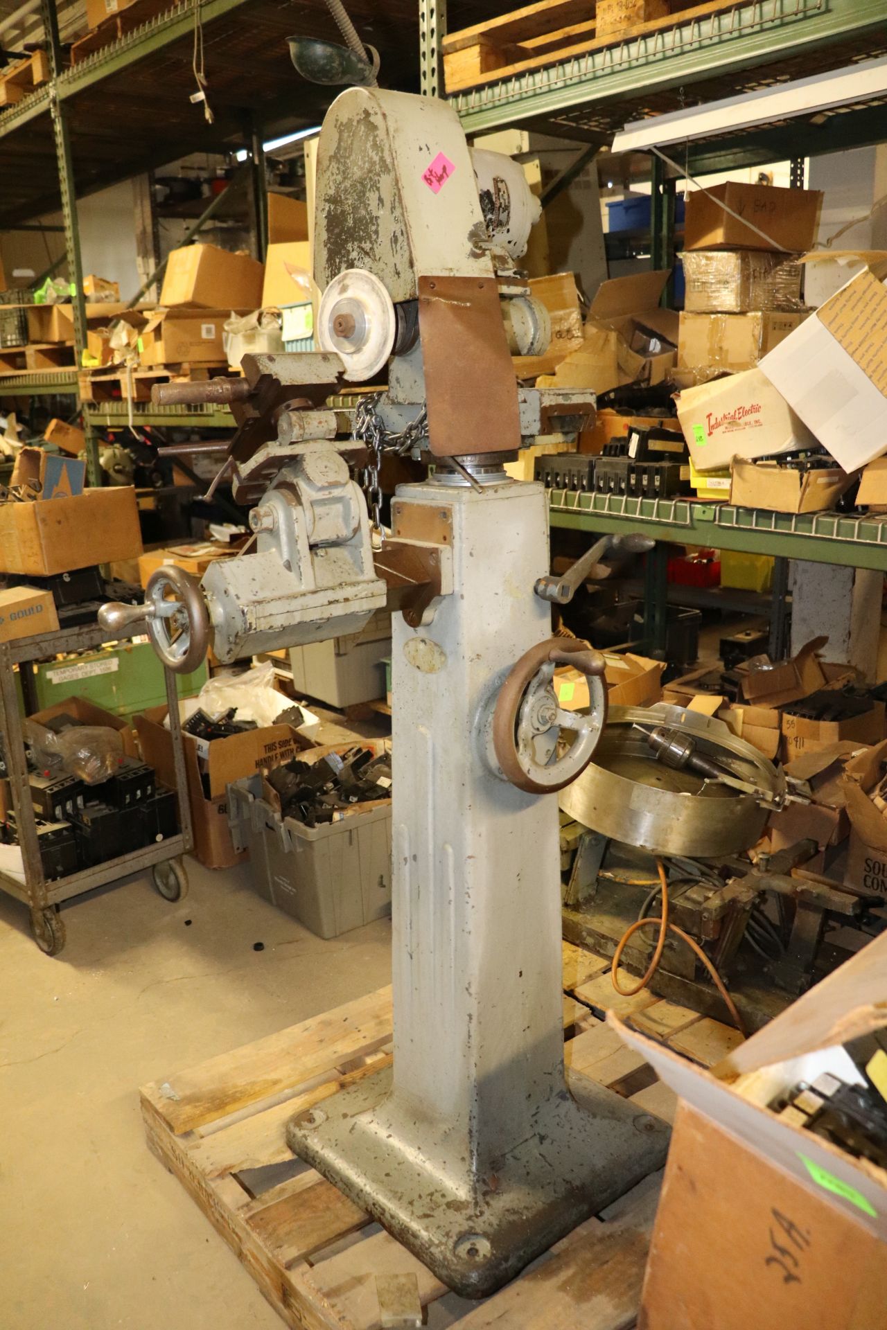 Oliver of Adrian Instrument Company drill bit sharpener and grinder