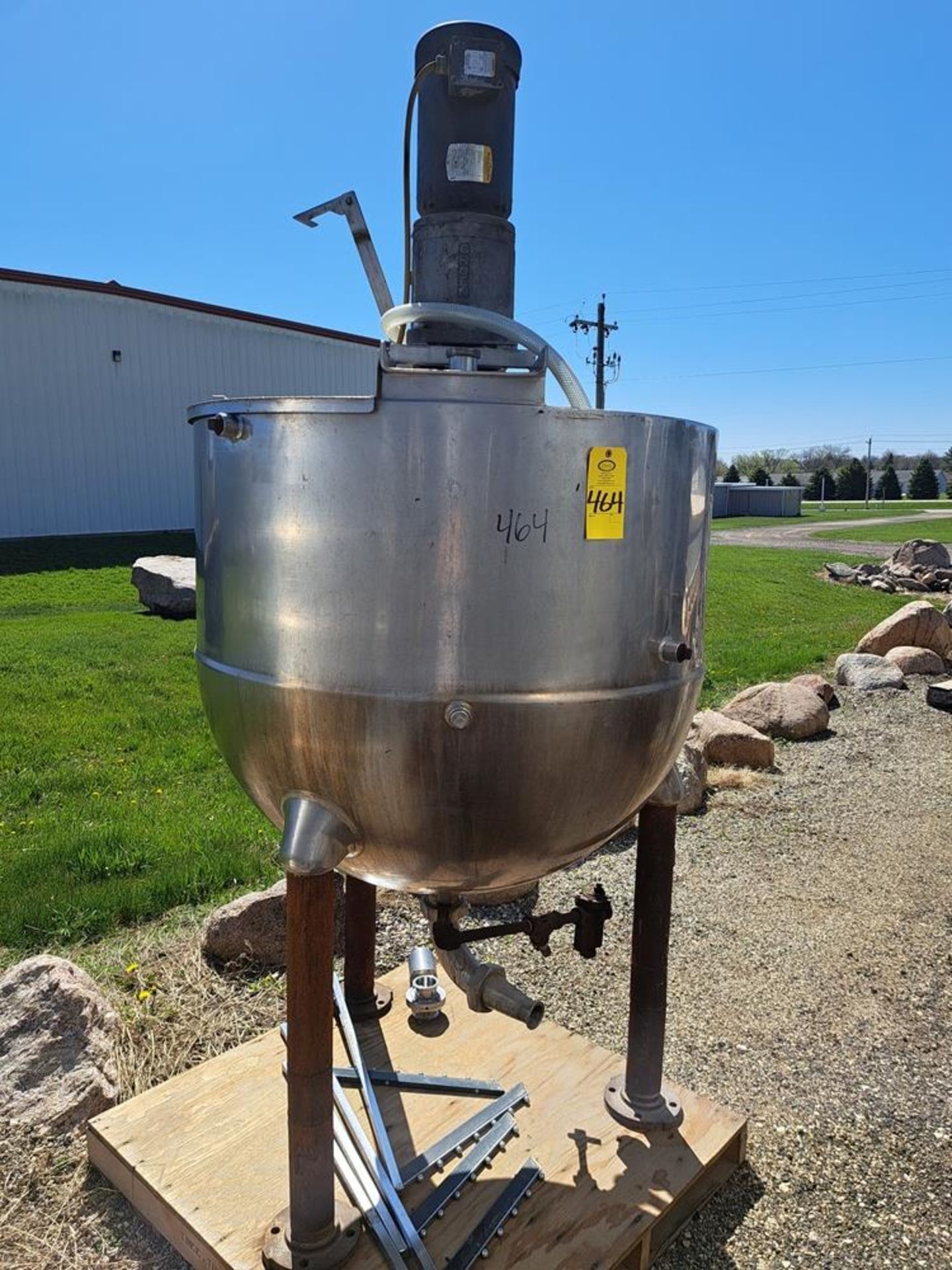 Groen 200 Gallon Stainless Steel Jacketed Steam Kettle, Ser. #04020, 4 ...