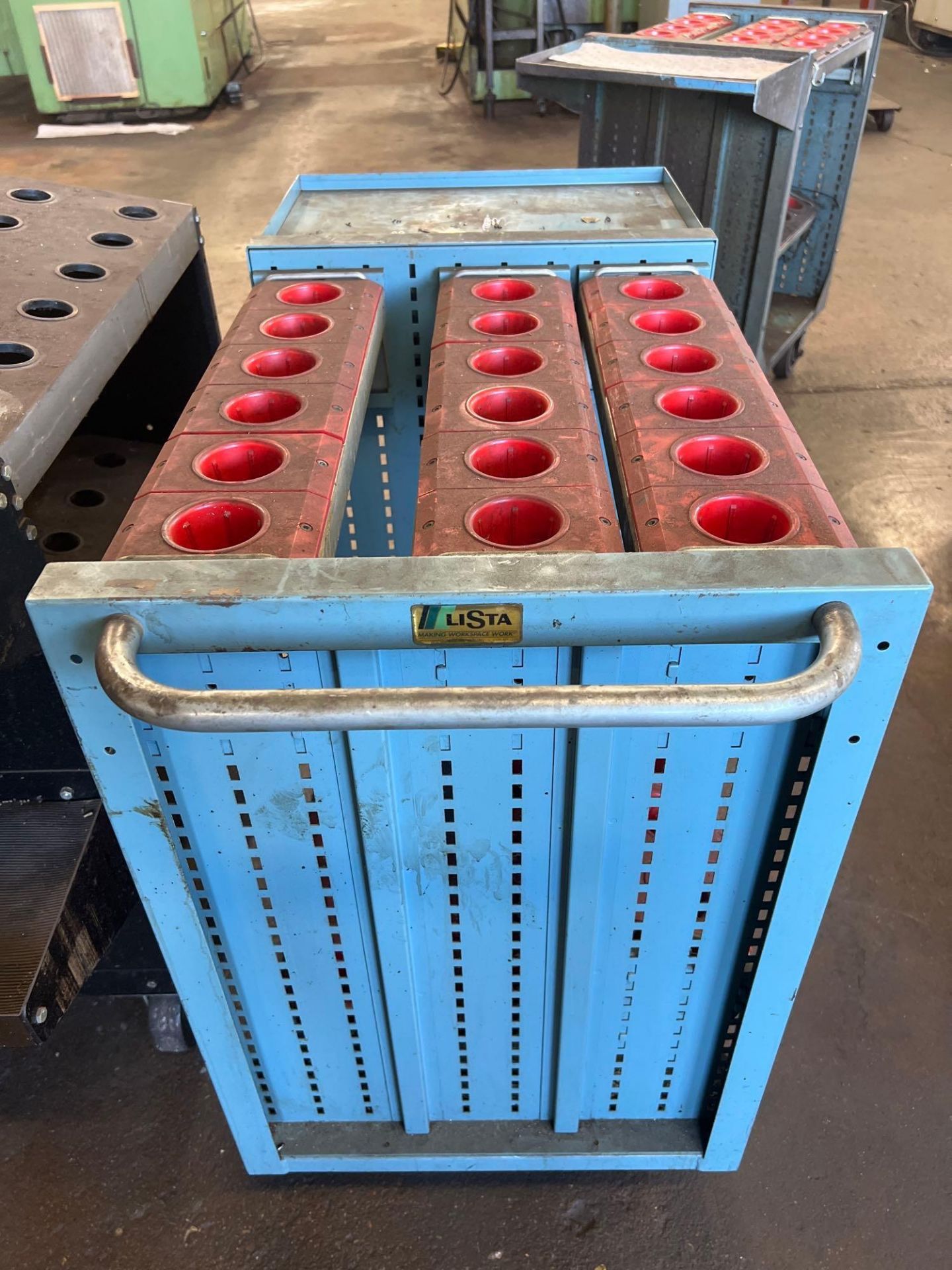 Loading Fee: $20 Lot of (2) Cat 40 Taper Carts Lista and Kennametal ...