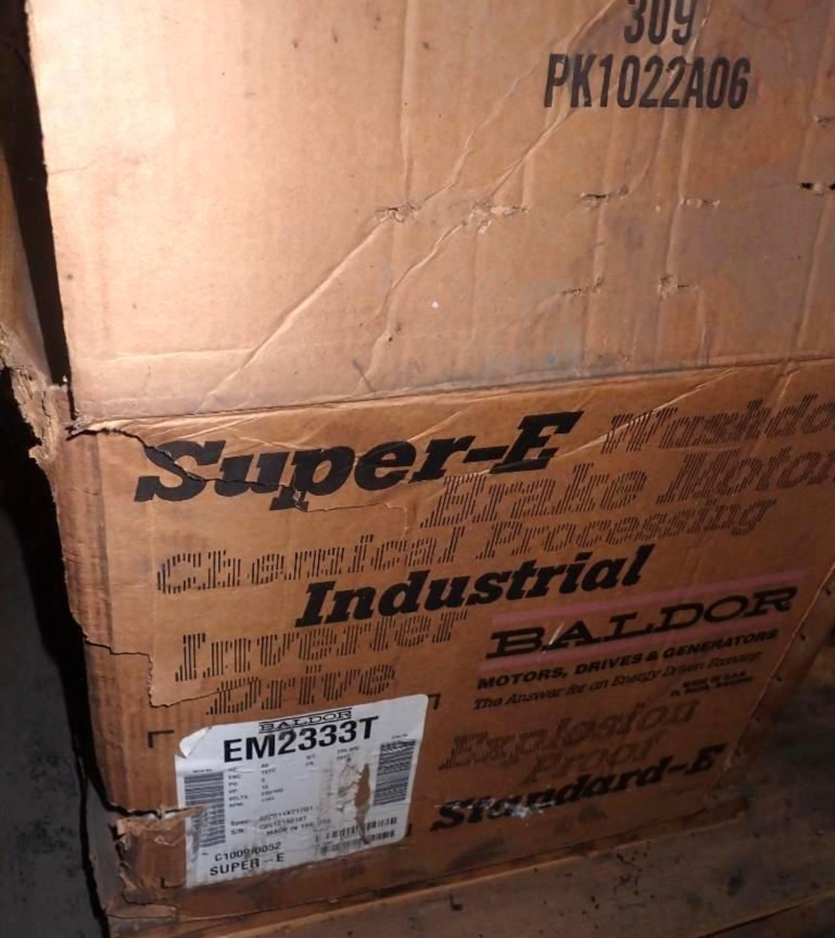 15 HP Baldor #EM2333T Super-E Motor