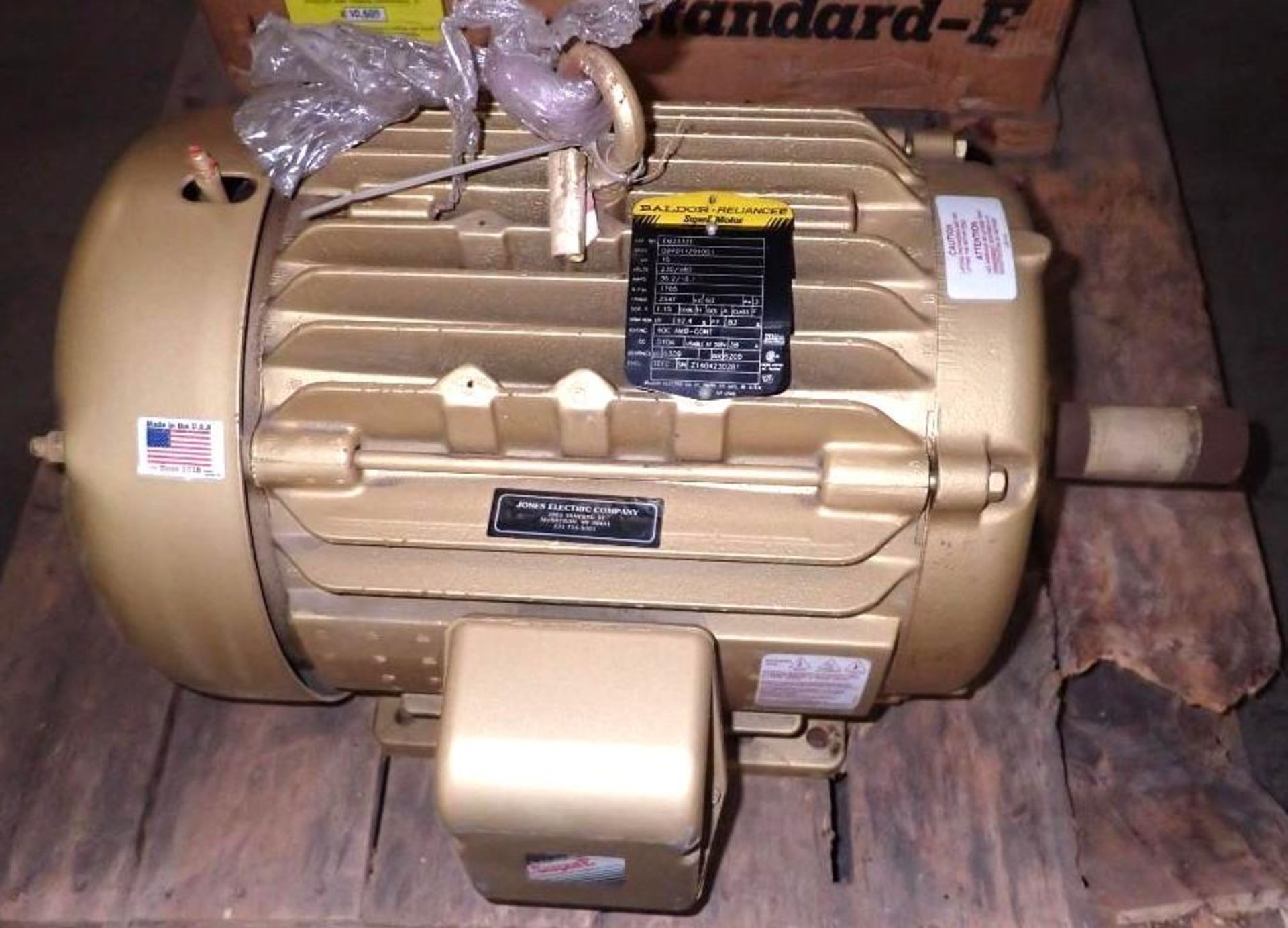 15 HP Baldor #EM2333T Super-E Motor