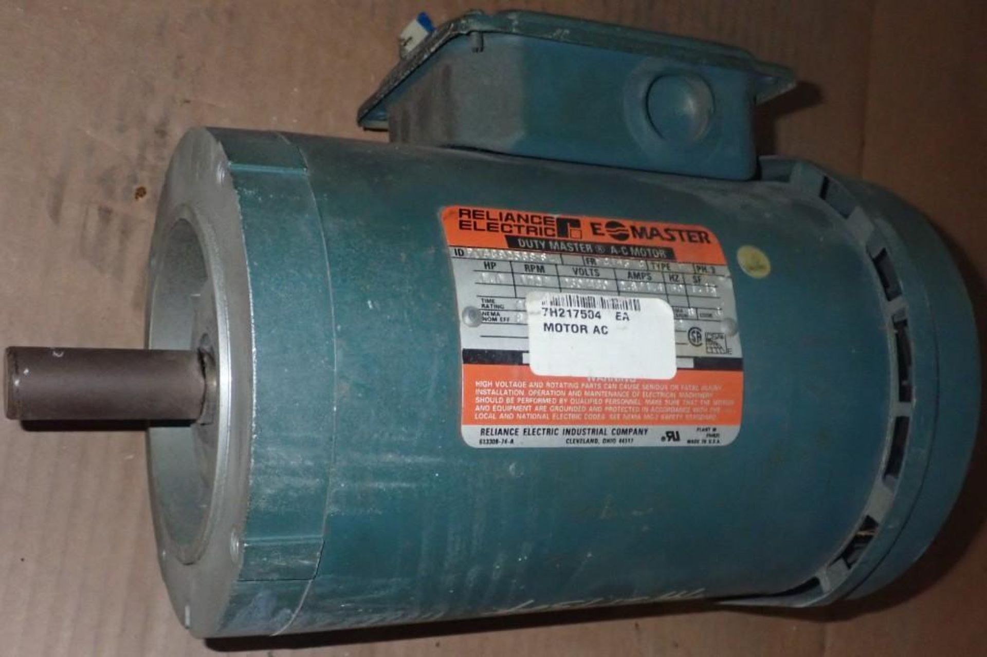 1 HP Reliance 3 Phase Motor