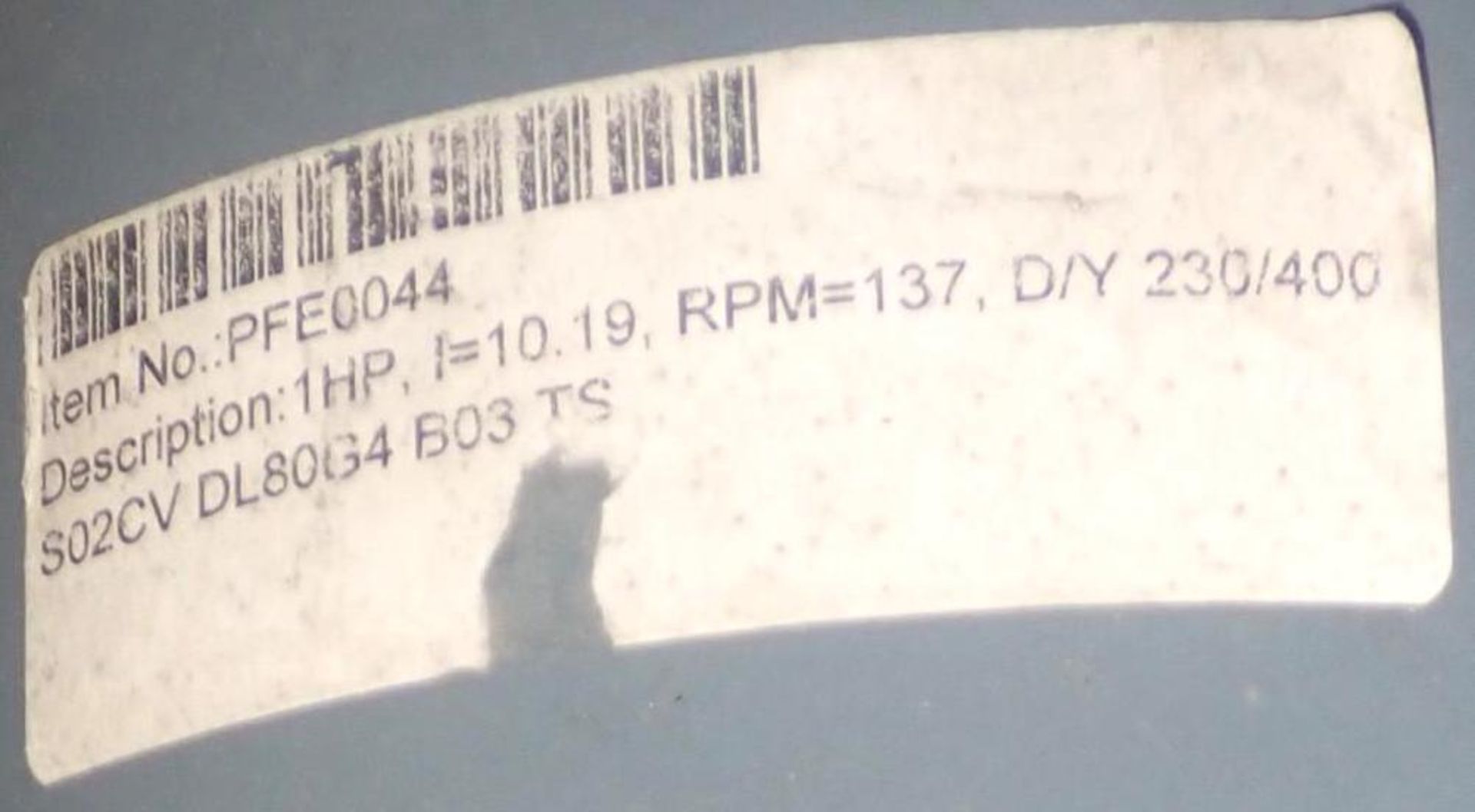 KEB Gear Reducer w/ 1 HP Motor