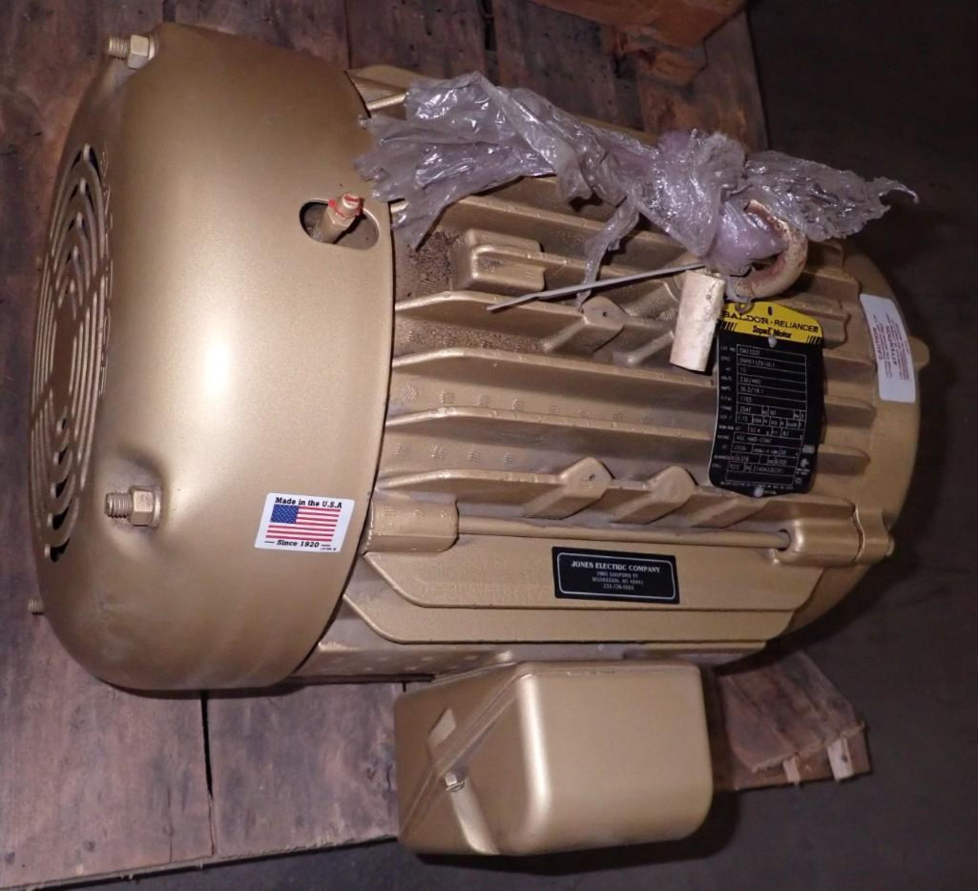 15 HP Baldor #EM2333T Super-E Motor