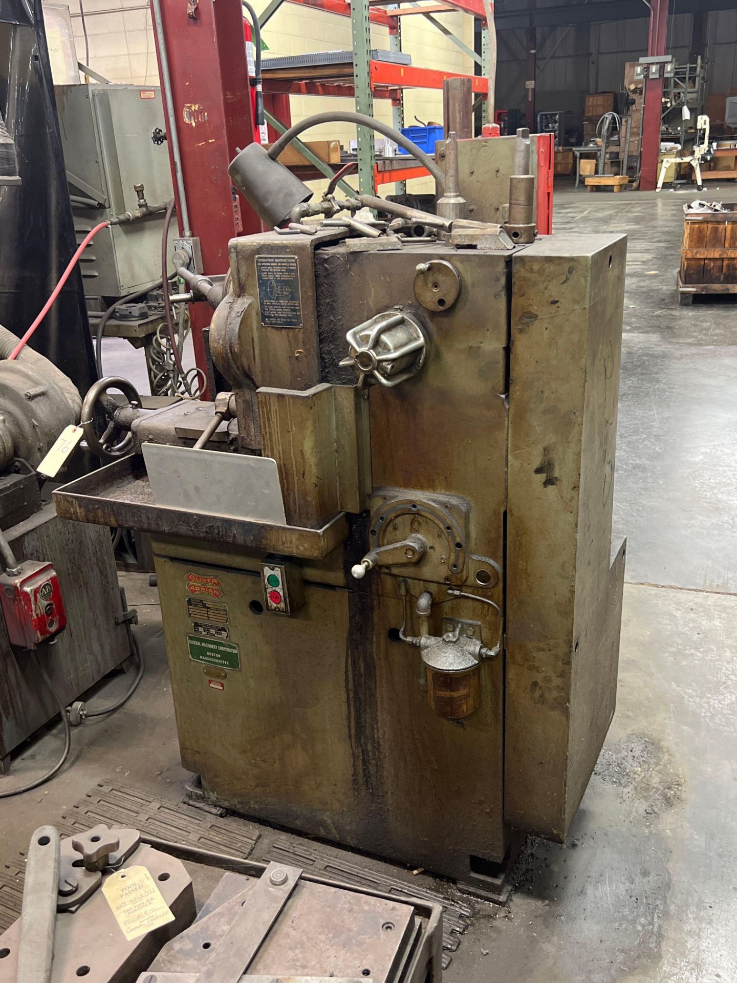 Loading Fee: $100 3" Oliver 600 Drill Grinder Model #: 600 Serial #: G ...