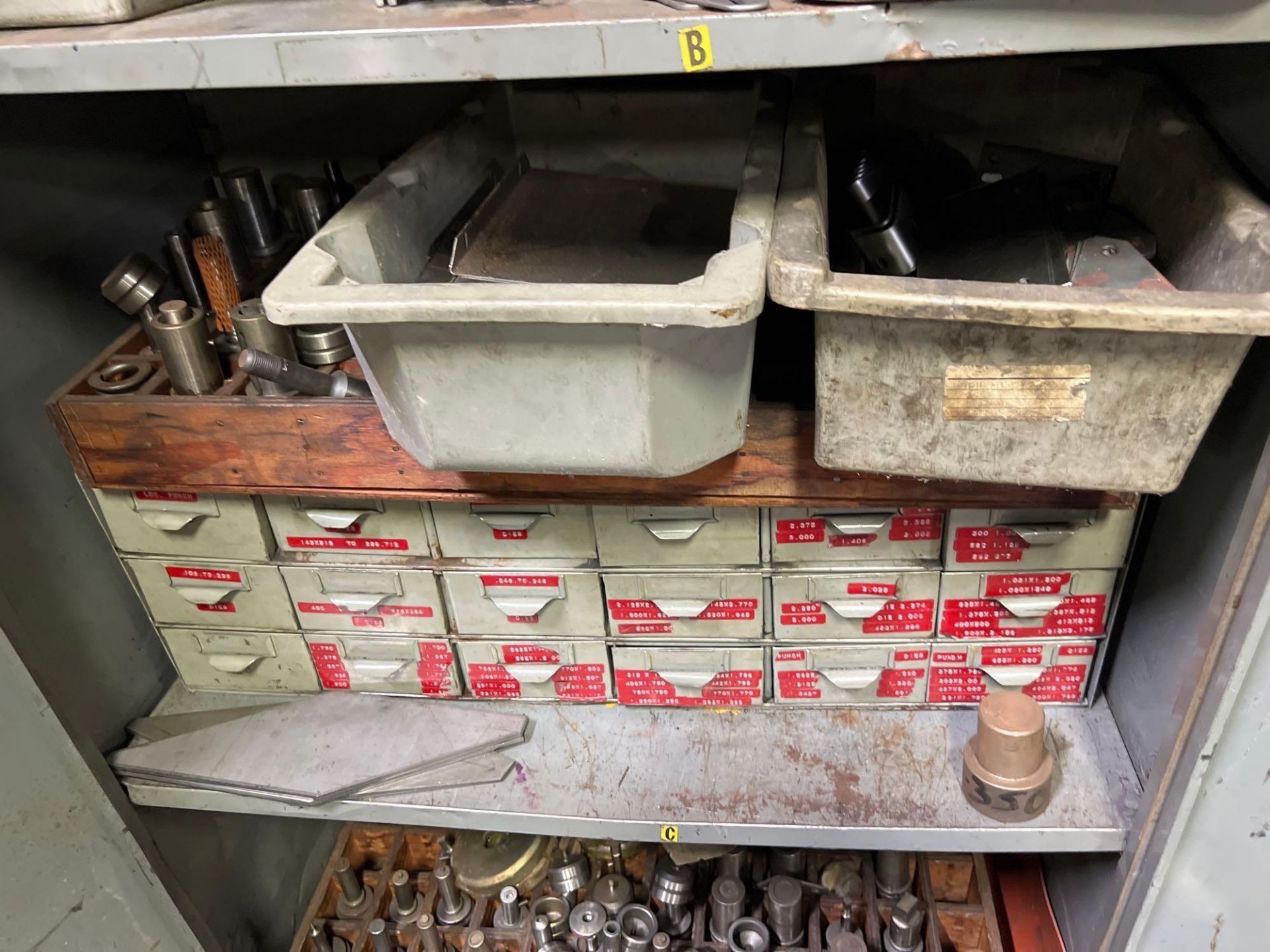 Loading Fee: $50 Strippit Tooling w/ (2) Door Metal Tooling Cabinet ...