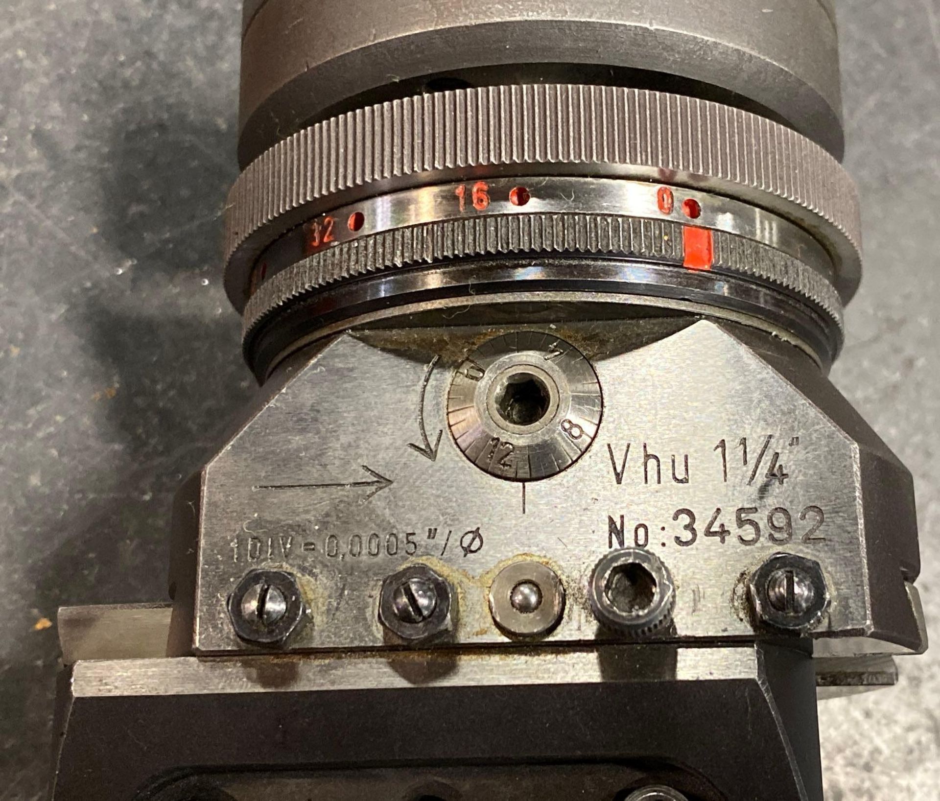 Narex VHU1-1/4" Boring Head Set, R8 Taper, w/ Case & Access