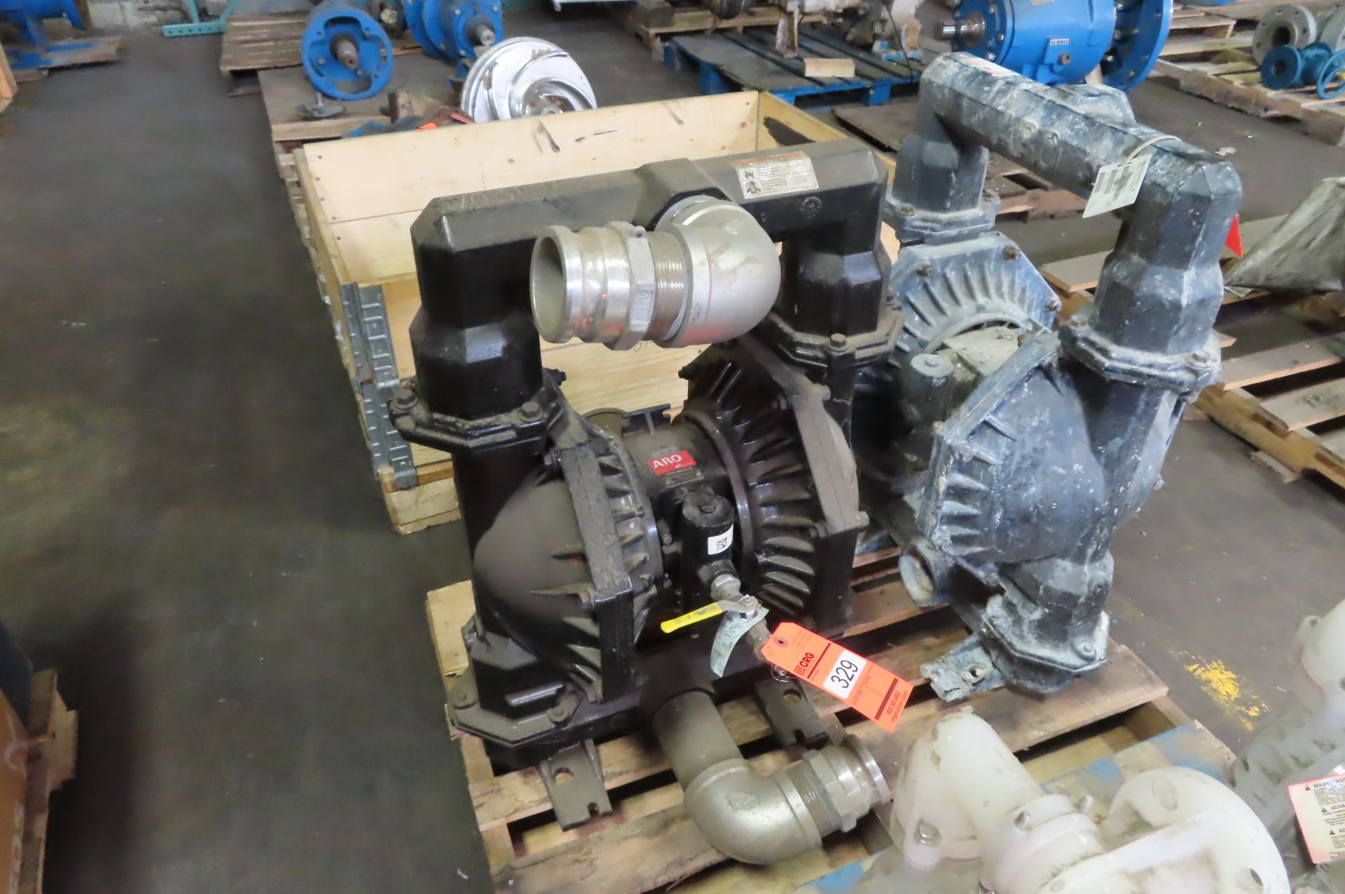 ARO pump, Double diaphram, 3 1/2X3 1/2 [LOC: Start Area]