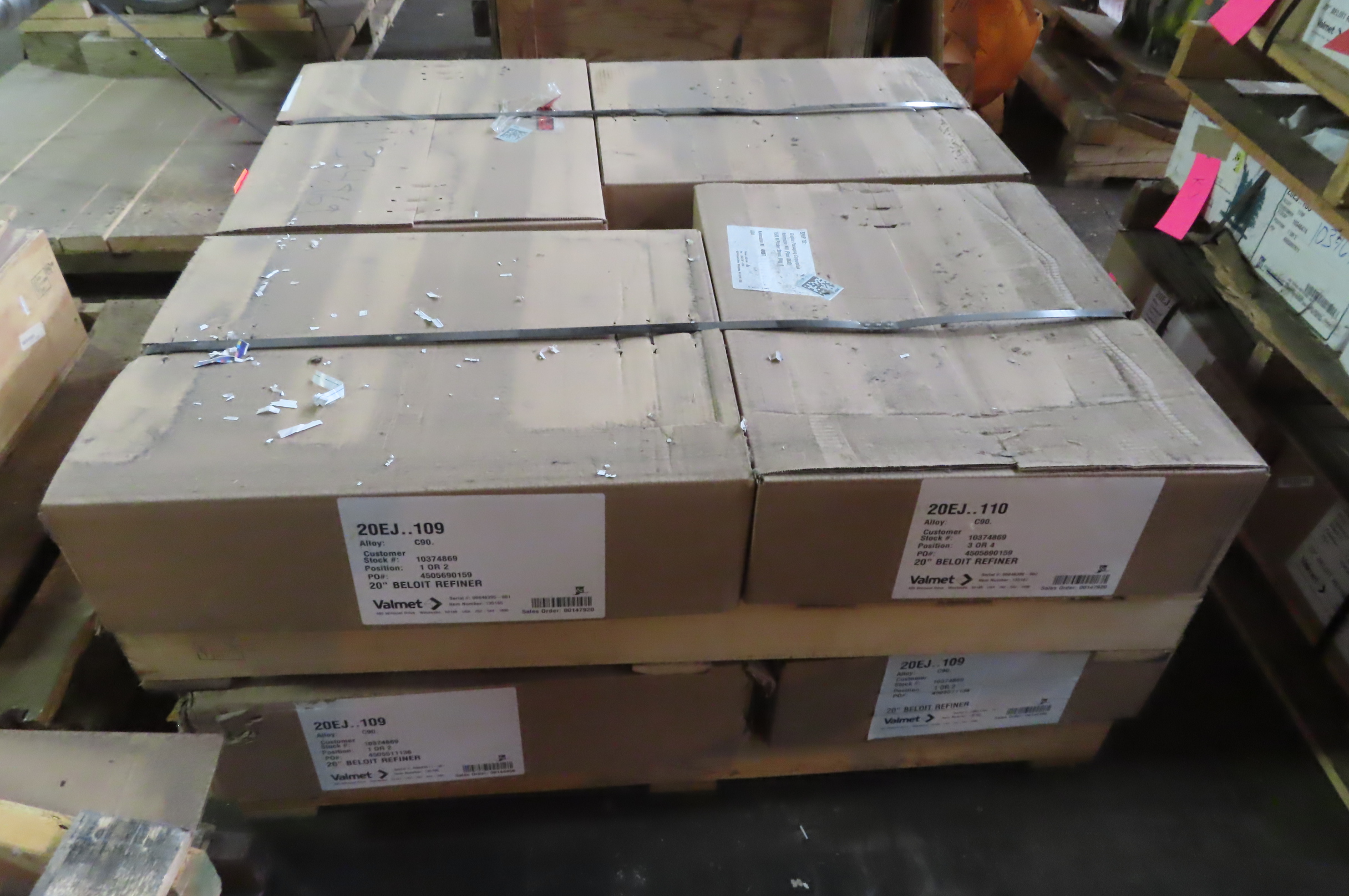 Andritz refiner plates, Lot of (32), never installed, used for Sprout ...