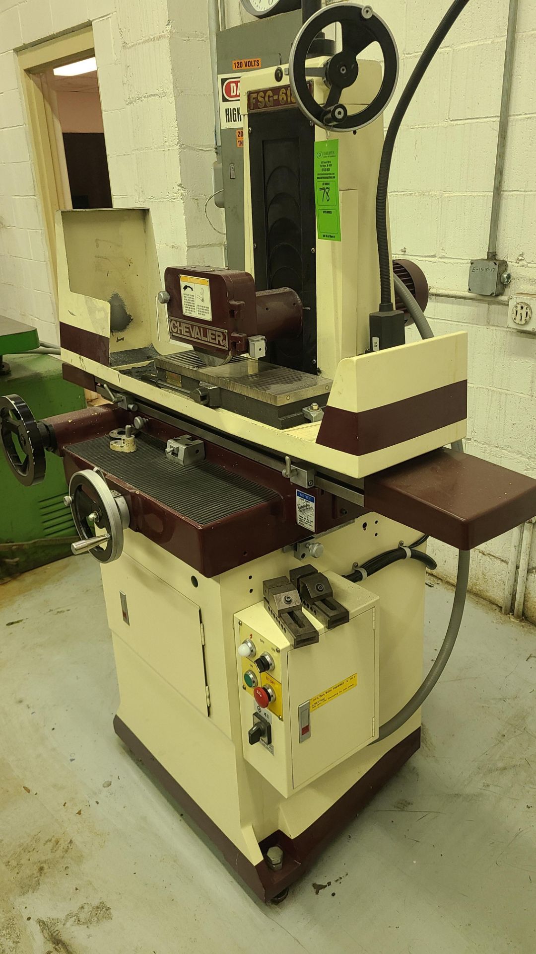 CHEVALIER FSG-618M SURFACE GRINDER SERIAL # A3877012 WITH KINTUNG ...