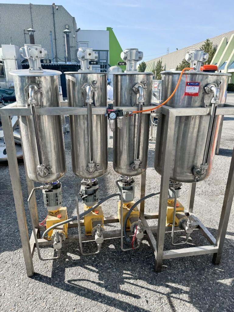 4 Mixing Tanks on a skid PSI controls 1 large tank, 3 small tanks 17 ...