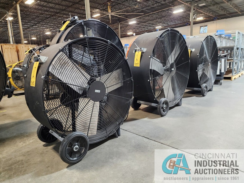 (2)36" Drum Fans, W/ (1) 30" Drum Fan