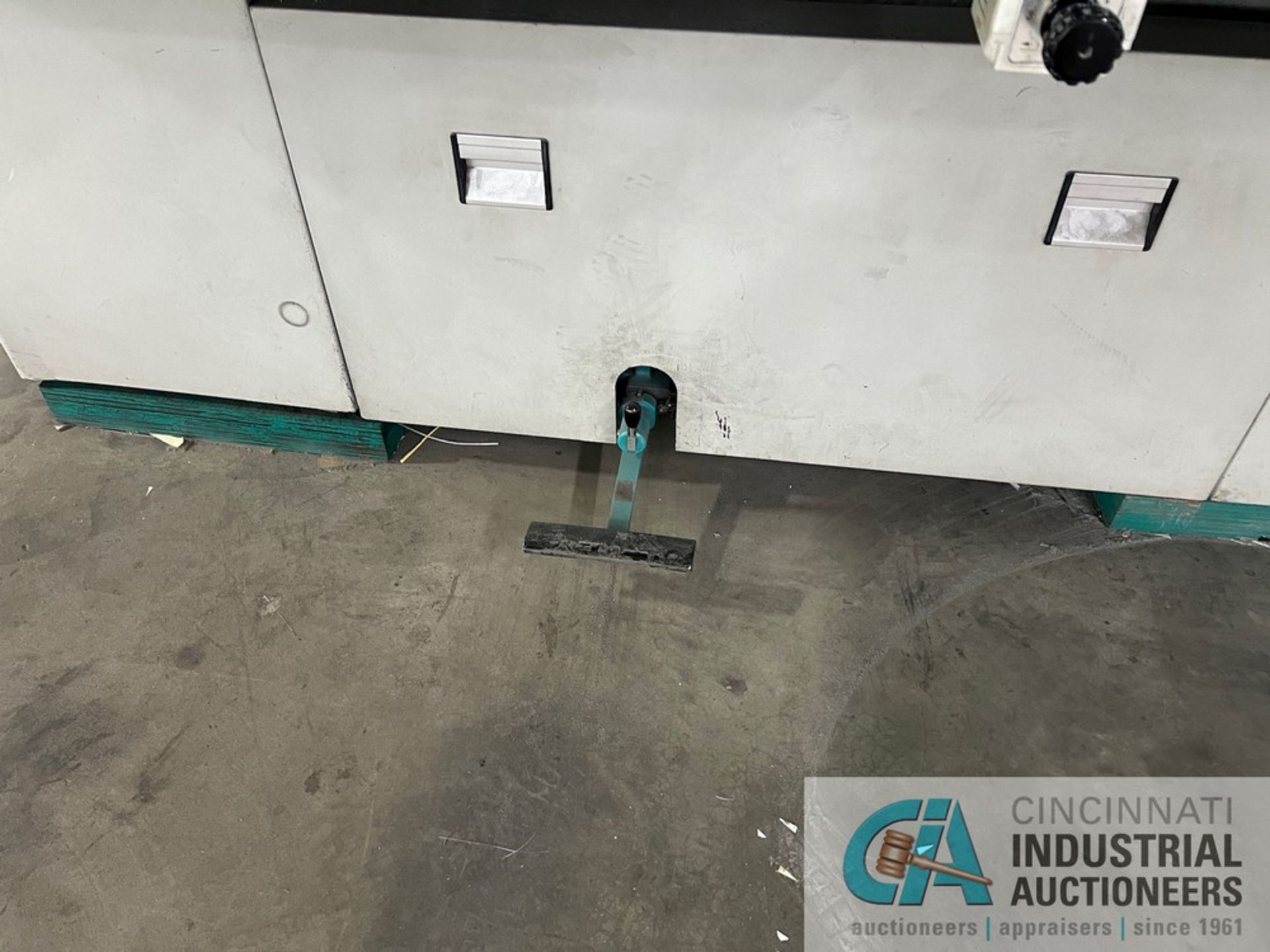 45" PERFECTA MODEL 115US CUILLATINE PAPER CUTTER; S/N 59329, WITH TOOLS ...