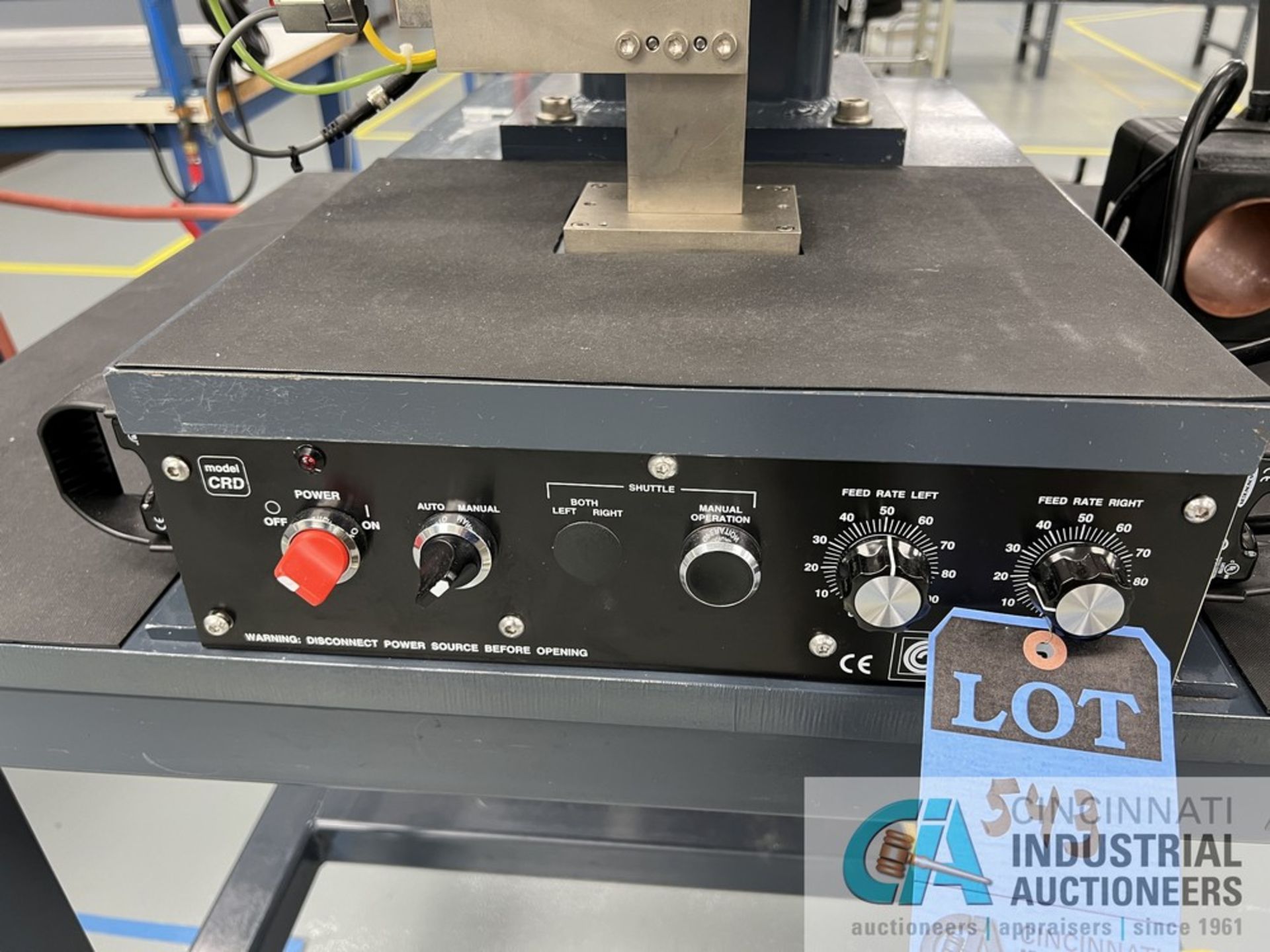 SPIROL MODEL CRD AUTO PIN INSERTER; S/N 10559833, WITH (2) 7" VIBRATORY ...