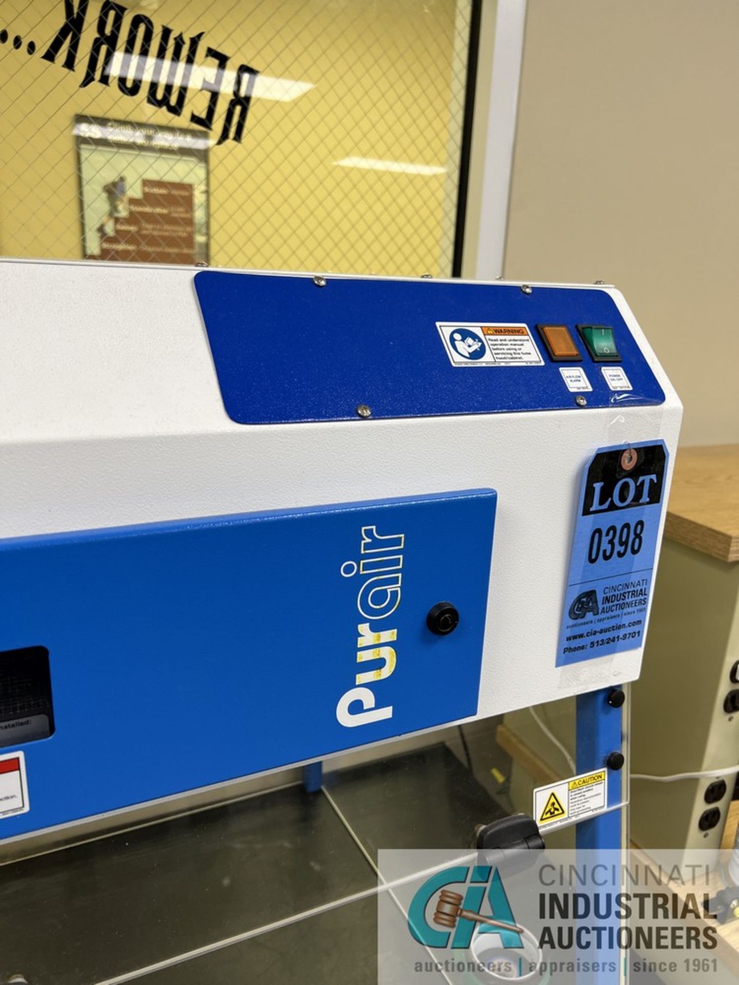 AIR SCIENCE PURAIR P5-36 DUCTLESS FUME HOOD WITH 48" X 30" STEEL FRAME ...