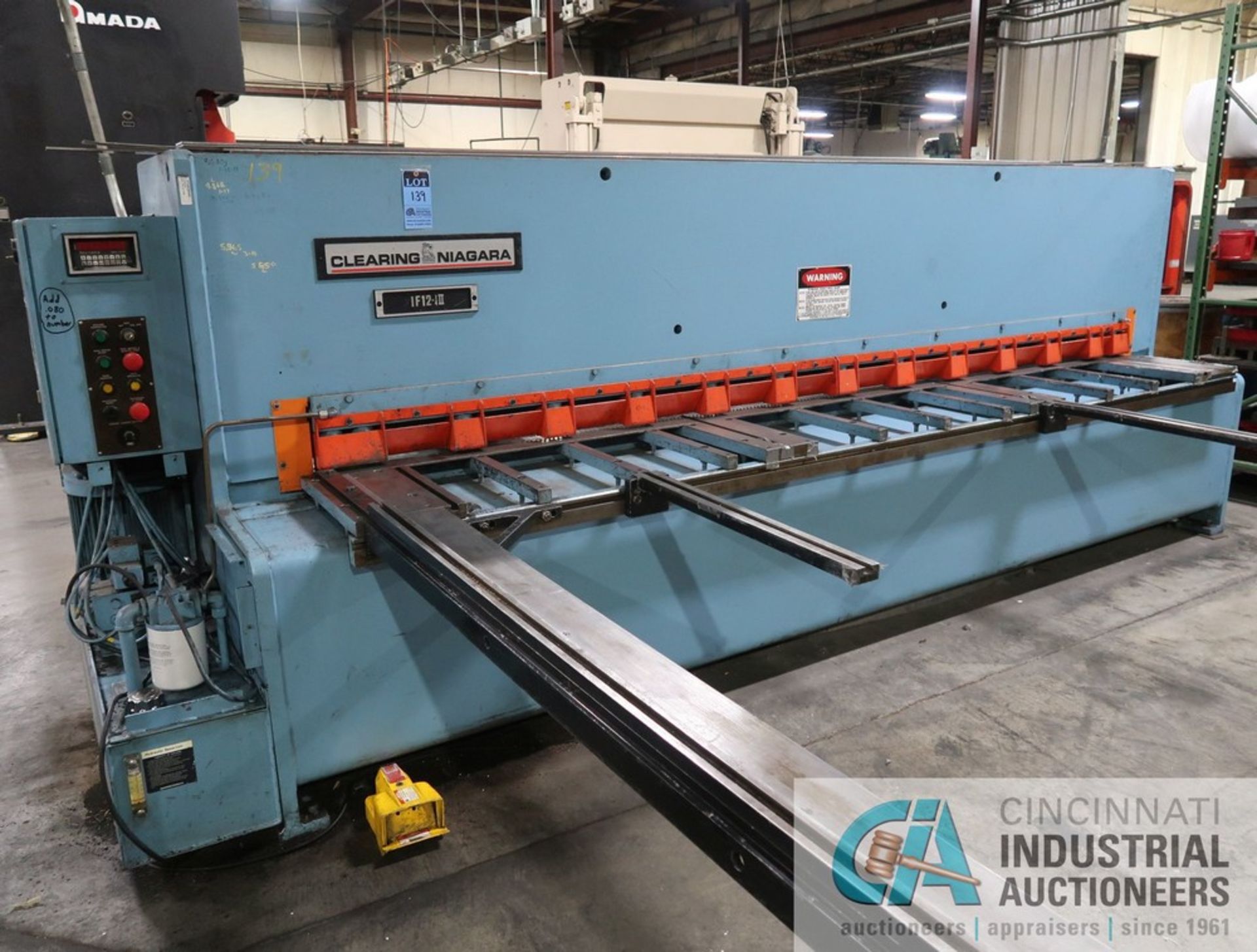 1/4" X 12' NIAGARA MODEL JF-12-1/4-II HYDRAULIC POWER SQUARING SHEAR; S ...