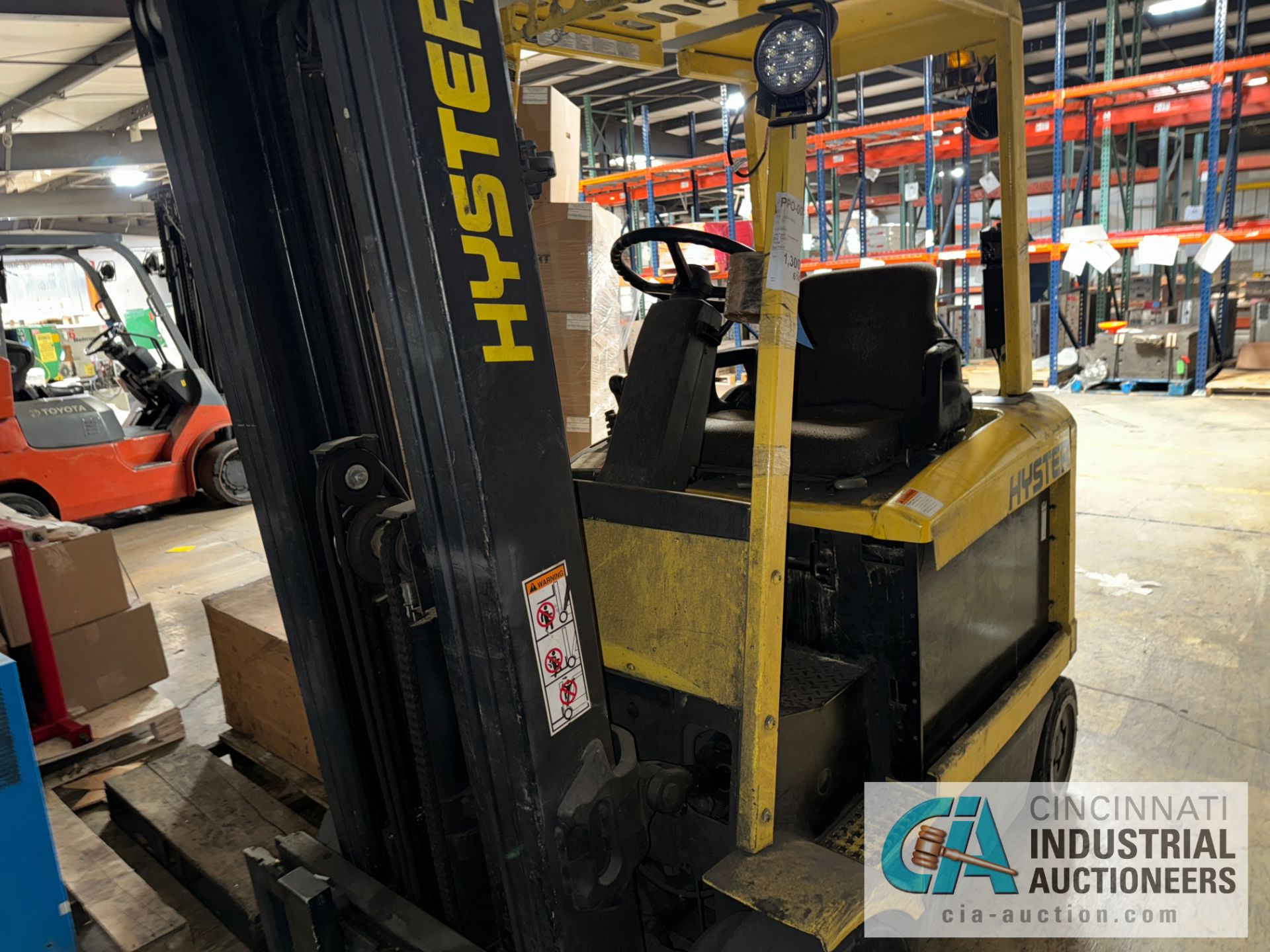 5,000 Lb. Hyster Electric Forklift, Model E55XM2, w/ Charger, 18,608 ...