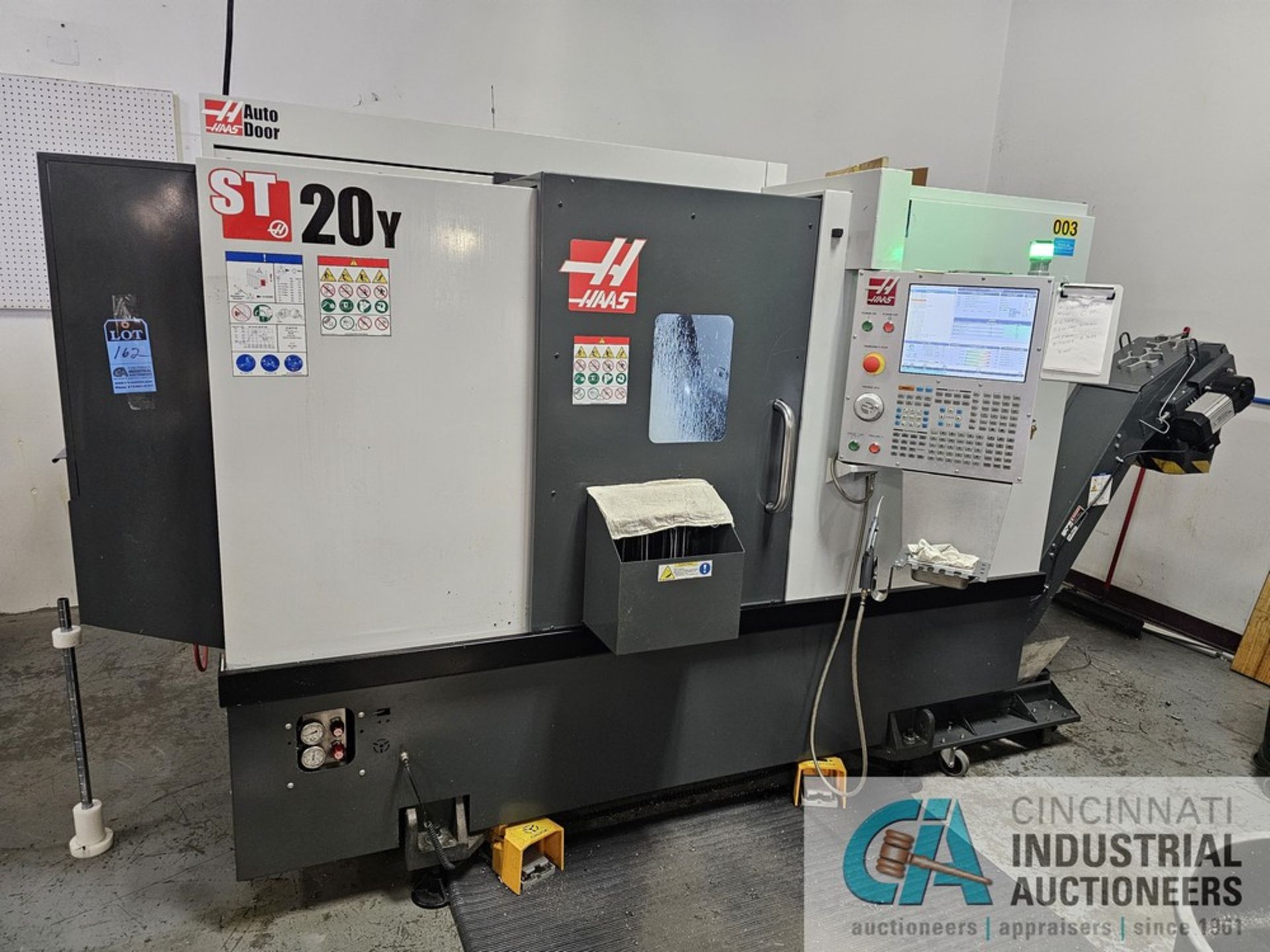 HAAS MODEL ST20Y CNC TURNING CENTER; S/N 3117597, 12-POSITION LIVE ...