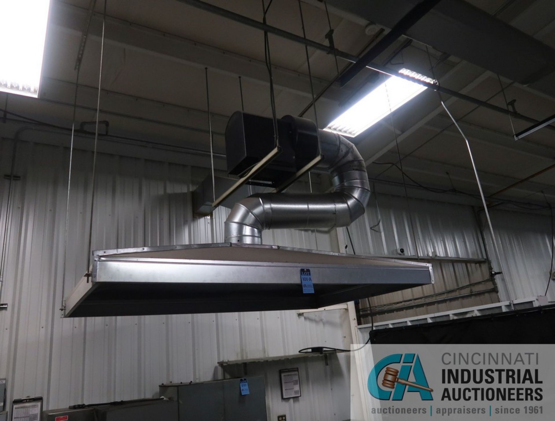 60" X 96" CUSTOM BUILT FUME HOOD WITH EXHAUST MOTOR **SPECIAL NOTICE ...