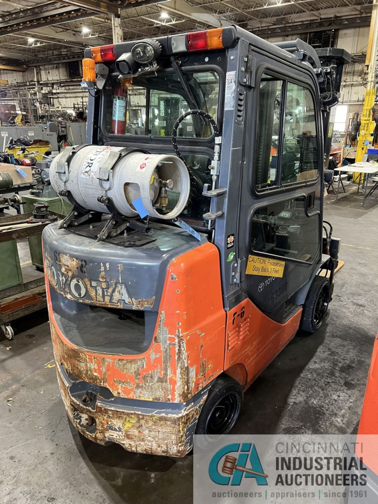 { Choice of lots: 301, 302 } 4,750 LB. TOYOTA MODEL 8FGCU30 LP GAS ...
