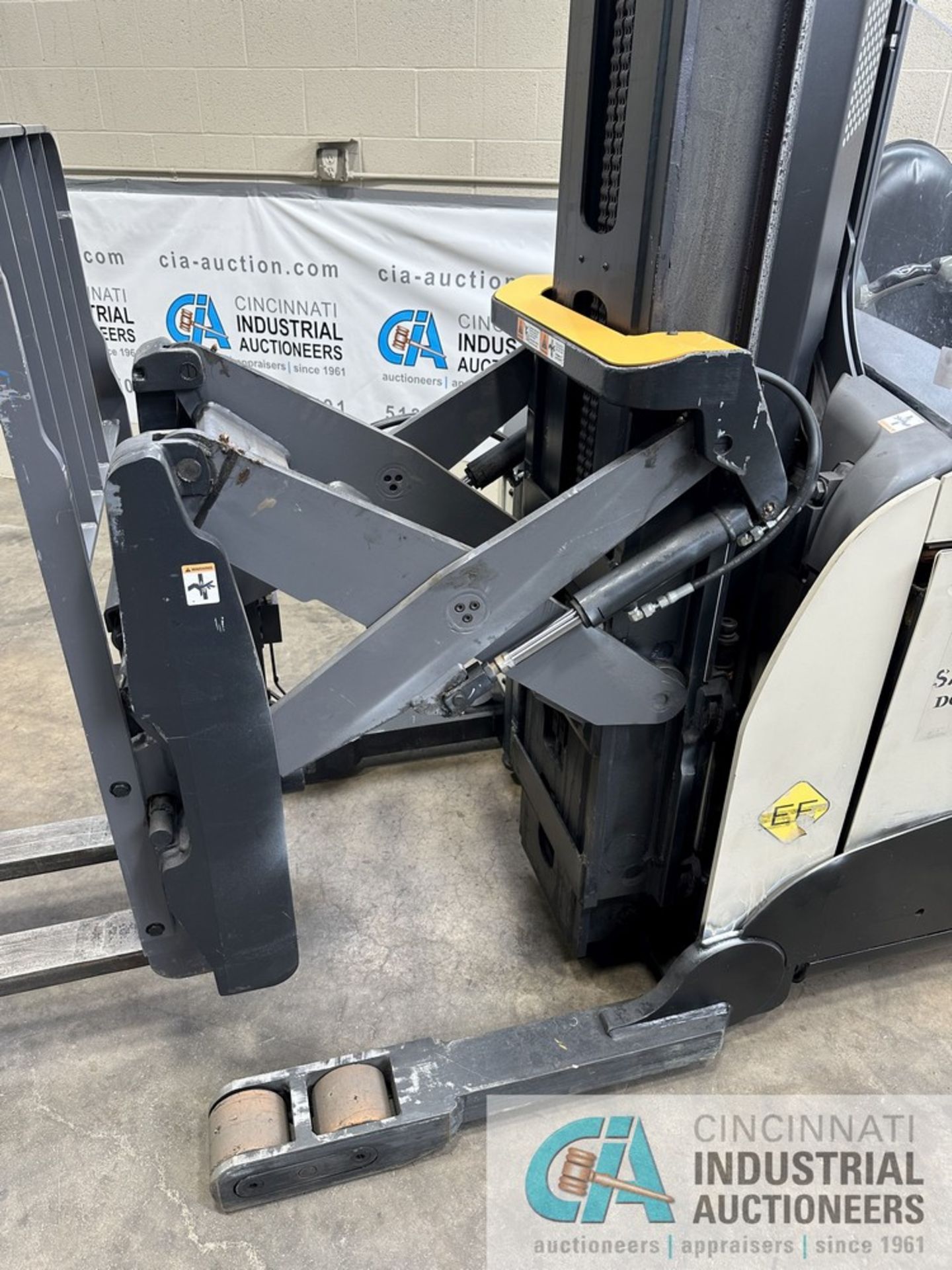 2016 CROWN MODEL RM6025-45 STAND-UP ELECTRIC REACH TRUCK; S/N 1A572128 ...