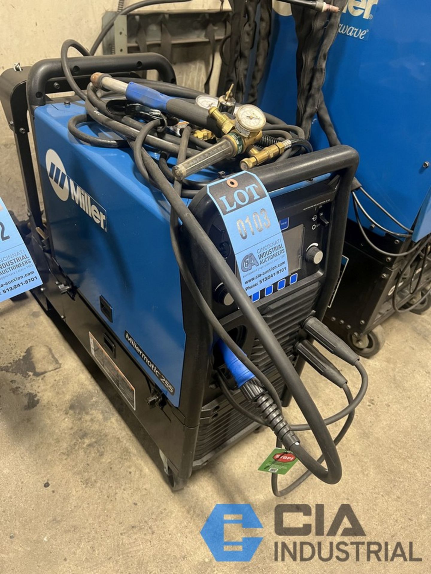 350 AMP MILLER MILLERMATIC 255 PORTABLE MIG WELDING POWER SOURCE; S/N ...