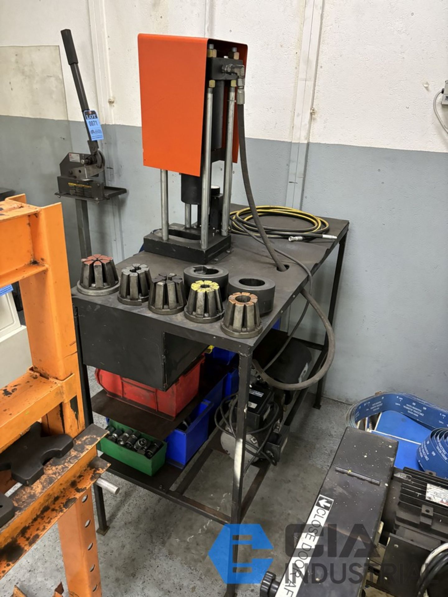 GATES MODEL POWER CROMP 707 700 SERIES DIES BENCH MOUNTED HYDRAULIC ...