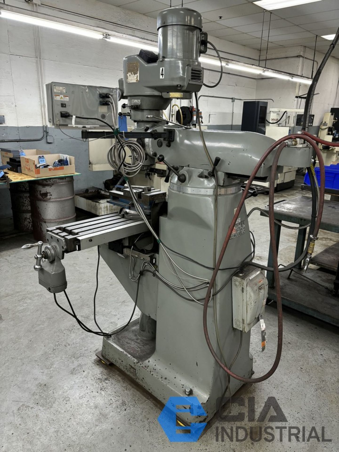 3 HP SHARPE VERTICAL MILLING MACHINE; S/N 90626167, MITUTOYO MODEL KA ...