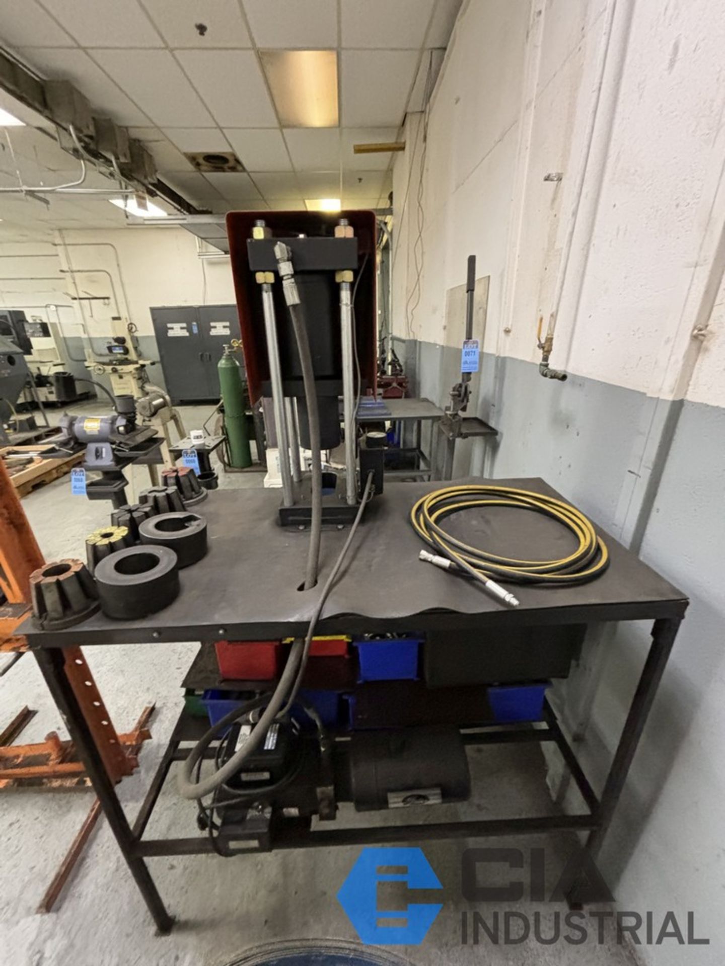 GATES MODEL POWER CROMP 707 700 SERIES DIES BENCH MOUNTED HYDRAULIC ...