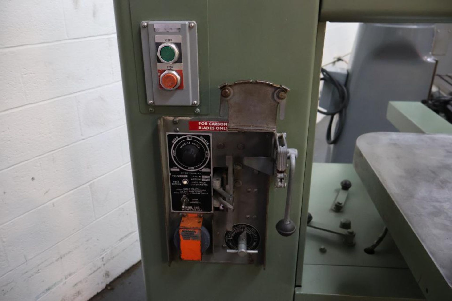 Grob 4V-18, 18" vertical band saw w/ blade welder 230v/460/3ph