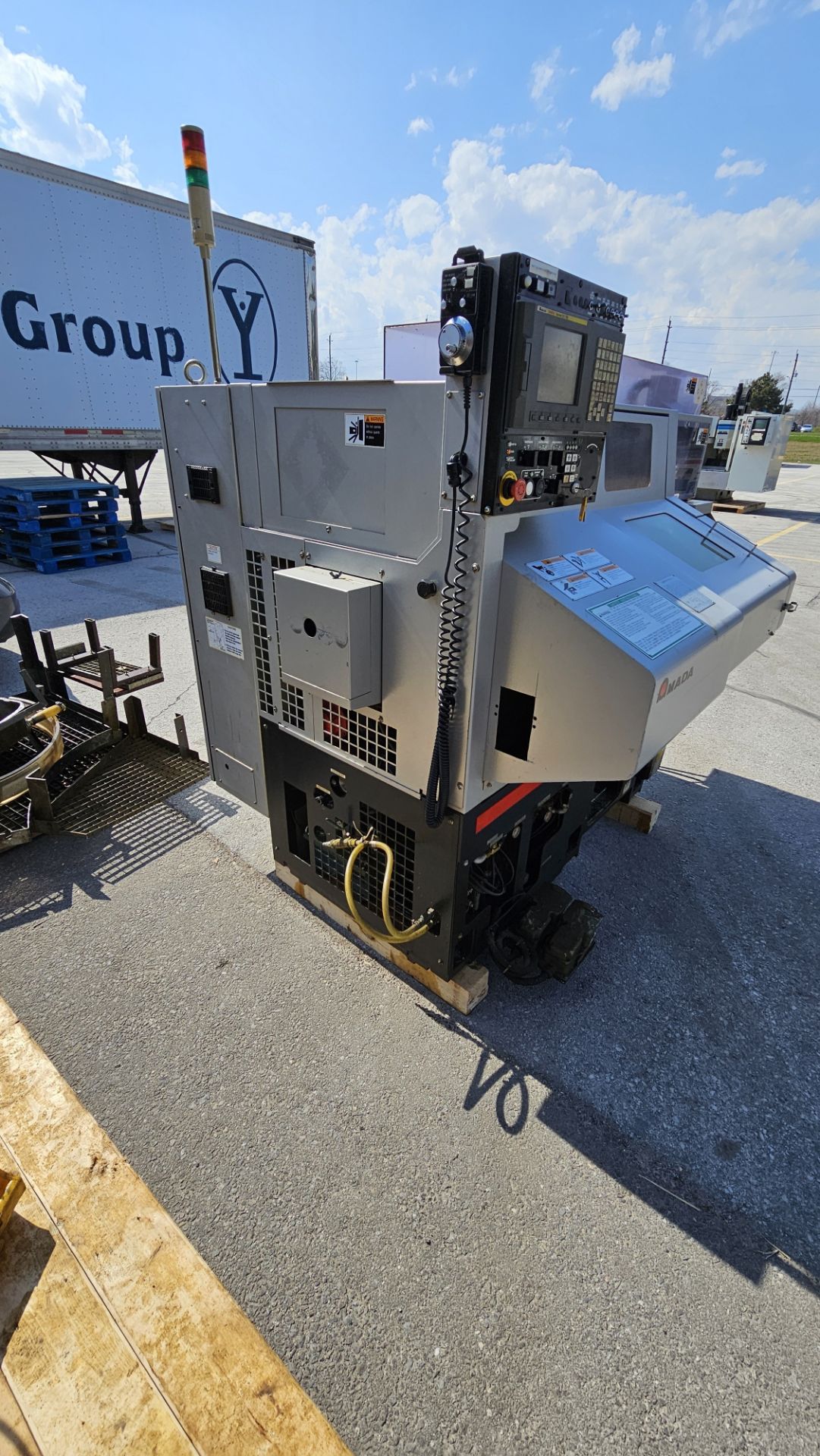 2011 Amada Wasino G07 Gang-Type CNC Lathe, Carousel Loader, Part ...