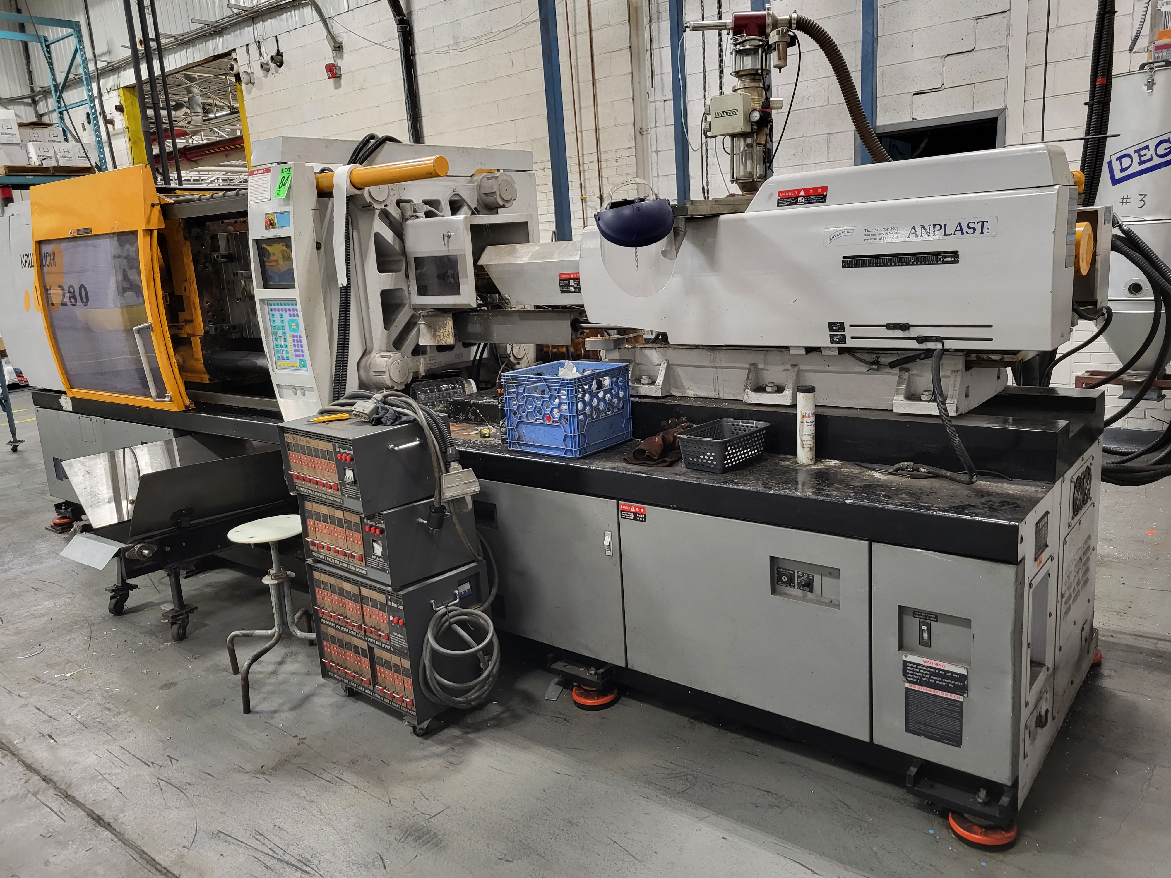 KAWAGUCHI mod. KX280 308 US Ton Servo Motor Injection Molding Machine ...