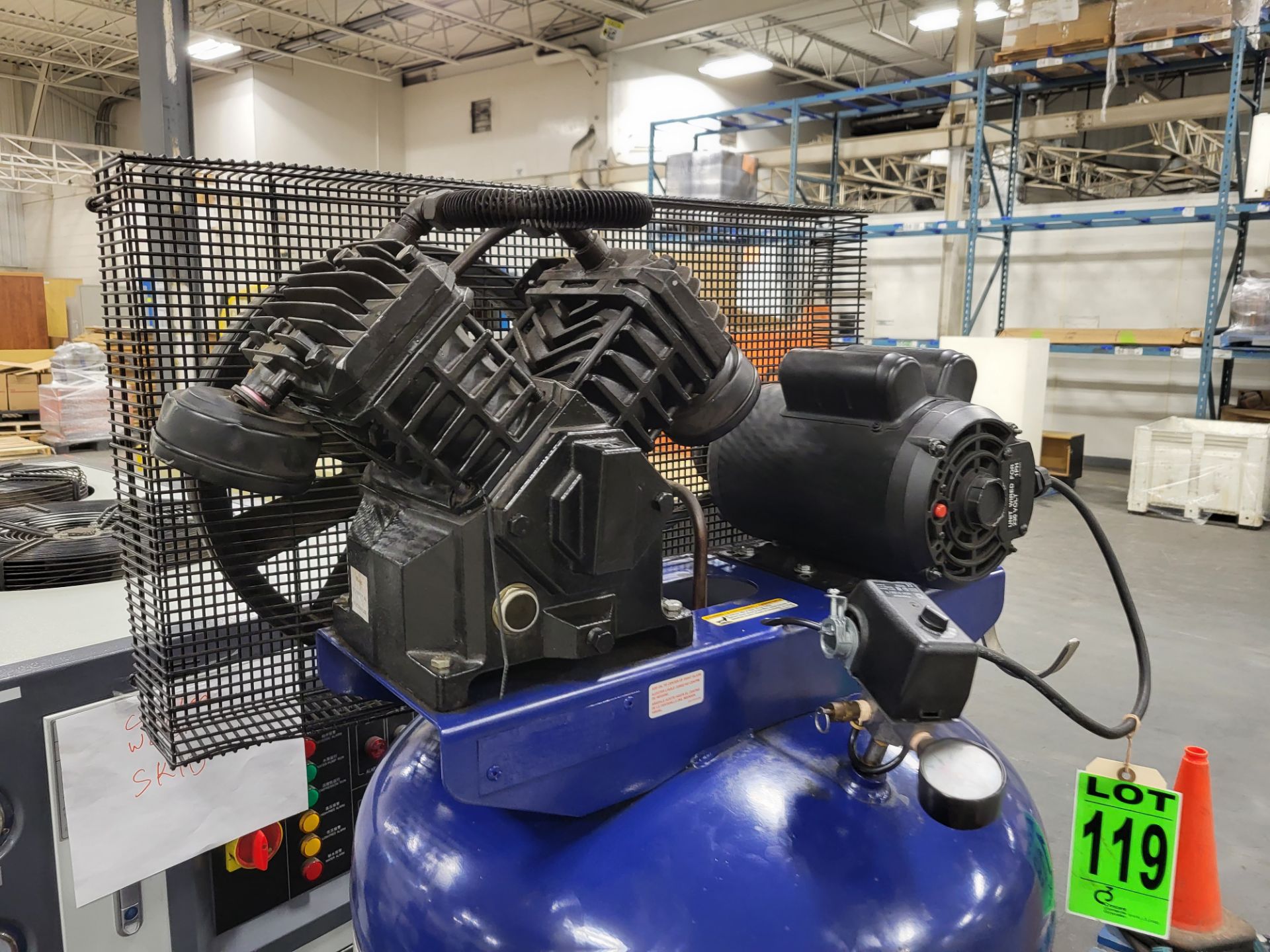 5 HP CAMPBELL HAUSFELD Air Compressor mod. TQ310401AJ-AGM07 w/ PACKLESS ...