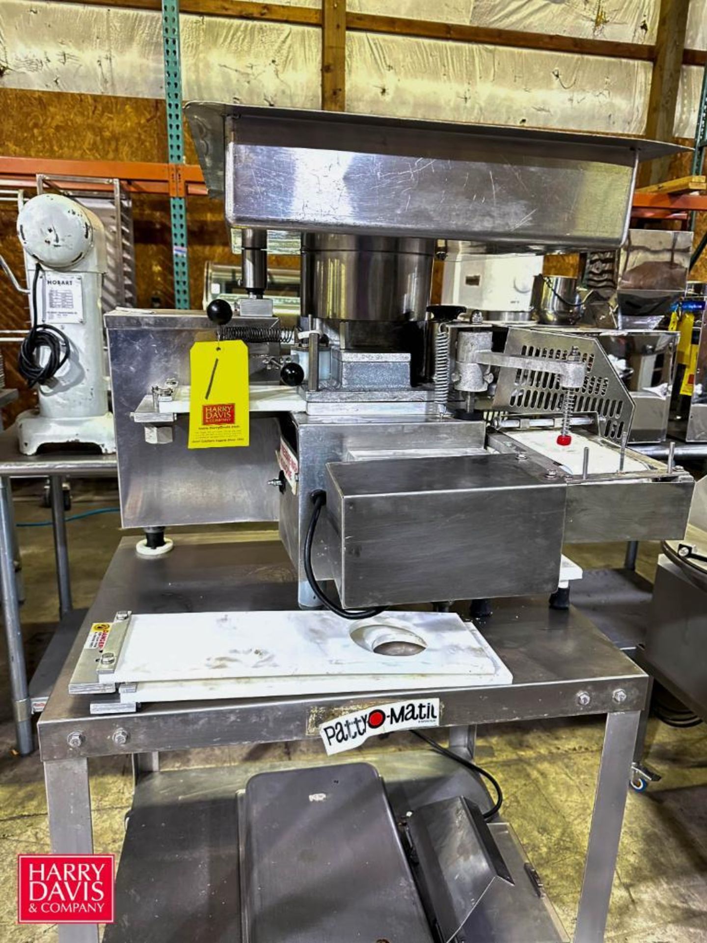 Patty-O-Matic Patty Former, Model: 330PUB, S/N: 11162 with S/S Cart ...