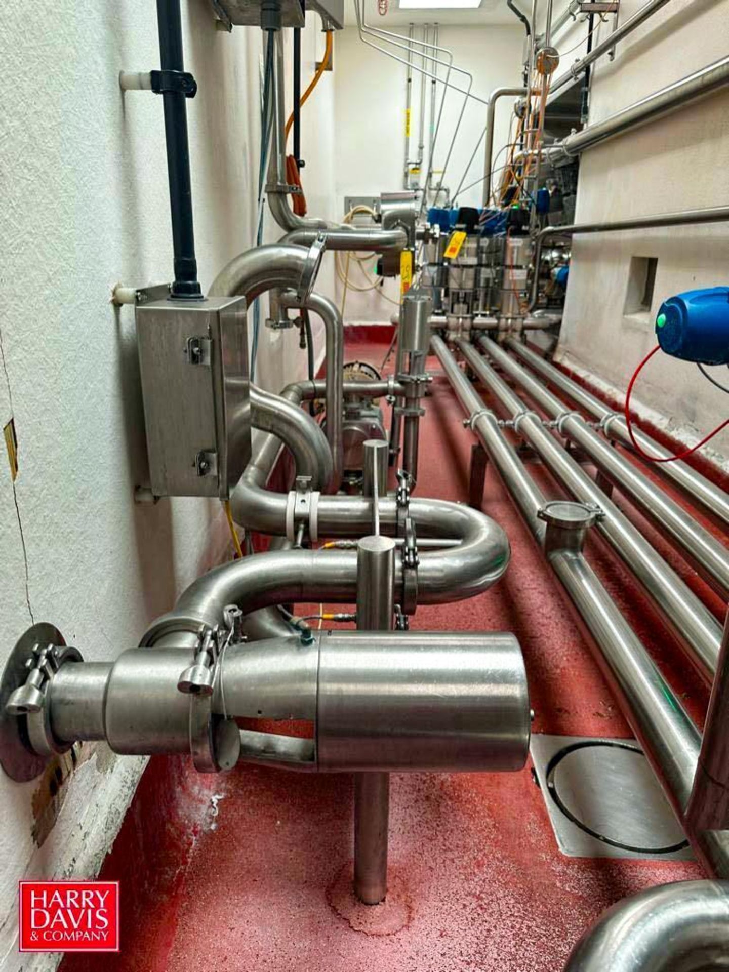 S/S Piping: 240’+, Fittings, Clamps and Air, Air Actuated and Assorted ...