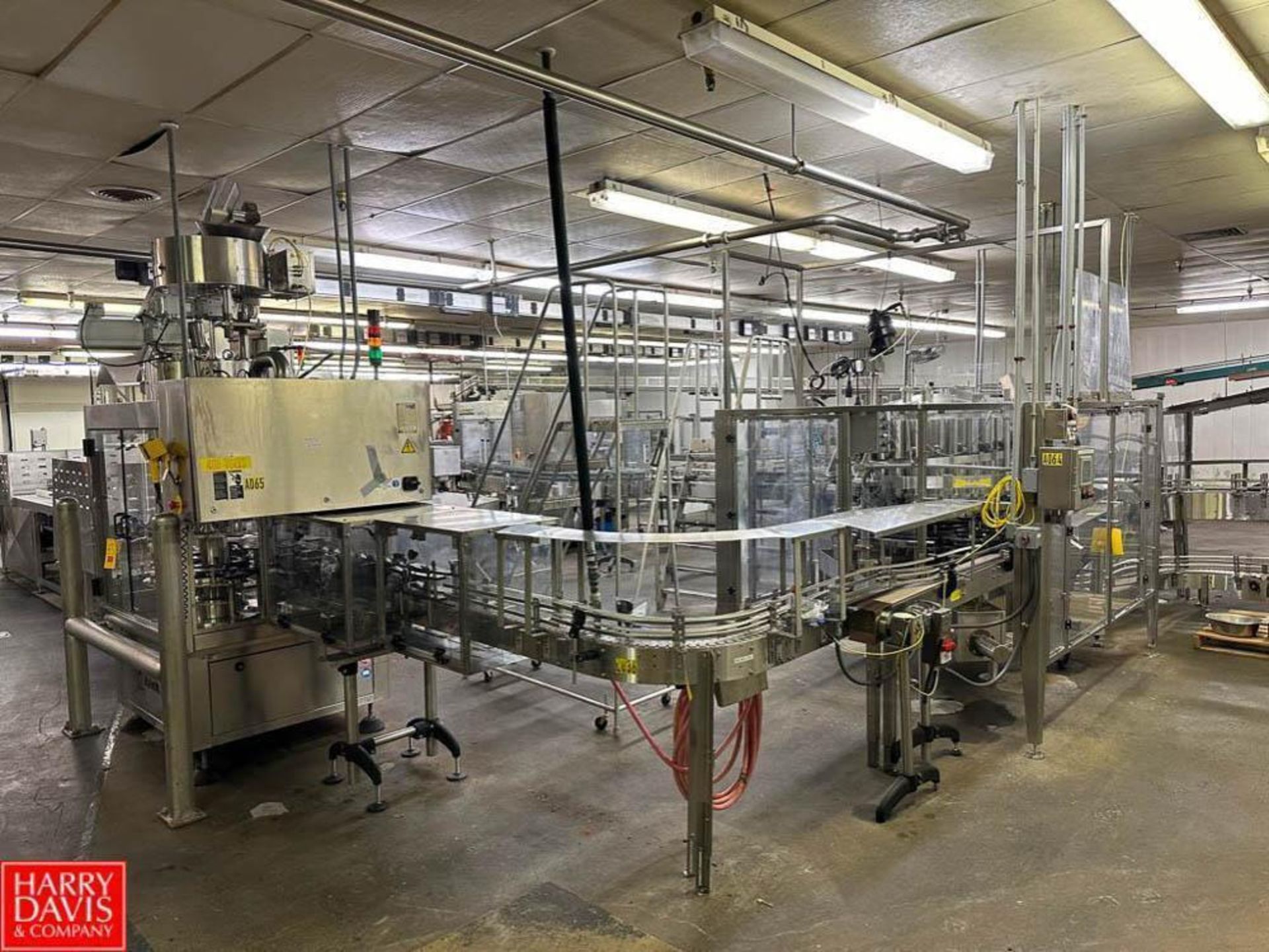 BULK BID (Lots: 78-94): Elmar 21-Valve Filling Line with AROL 8-Head ...