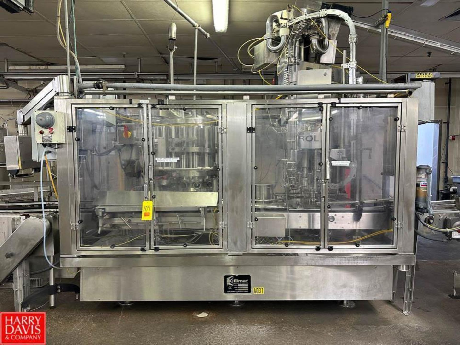 Elmar 21-Valve Filler, Model: RPE-721/9TRH, S/N: EM08-8019 with 9-Head ...