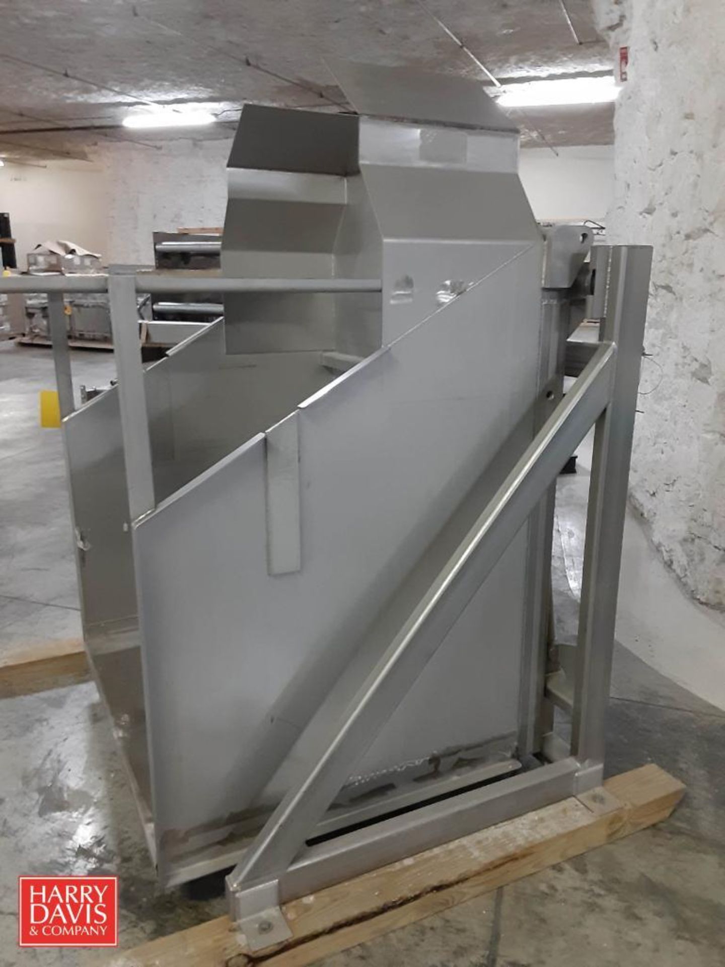 Gaylord S/S Hydraulic Pivot Tote Dumper: 52" x 42", Model: FAS, S/N ...