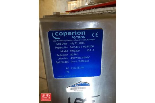 2014 Coperion K-Tron, Model: SWB300,IDF-1, S/N: 1455491/M394200 with ...
