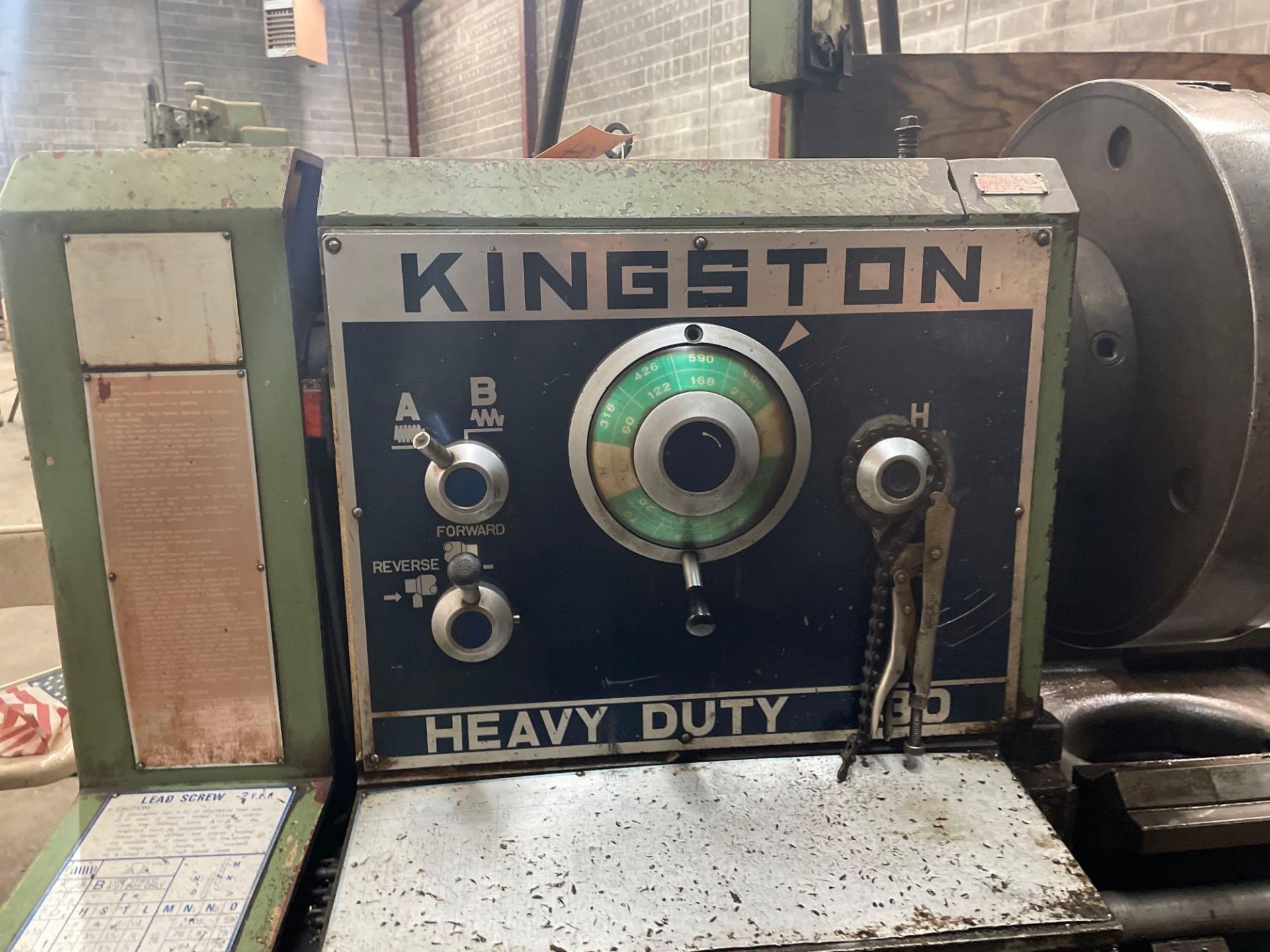 Kingston Heavy Duty 30 Lathe, 30" x 120" capacity, Model HR3000, S/N ...