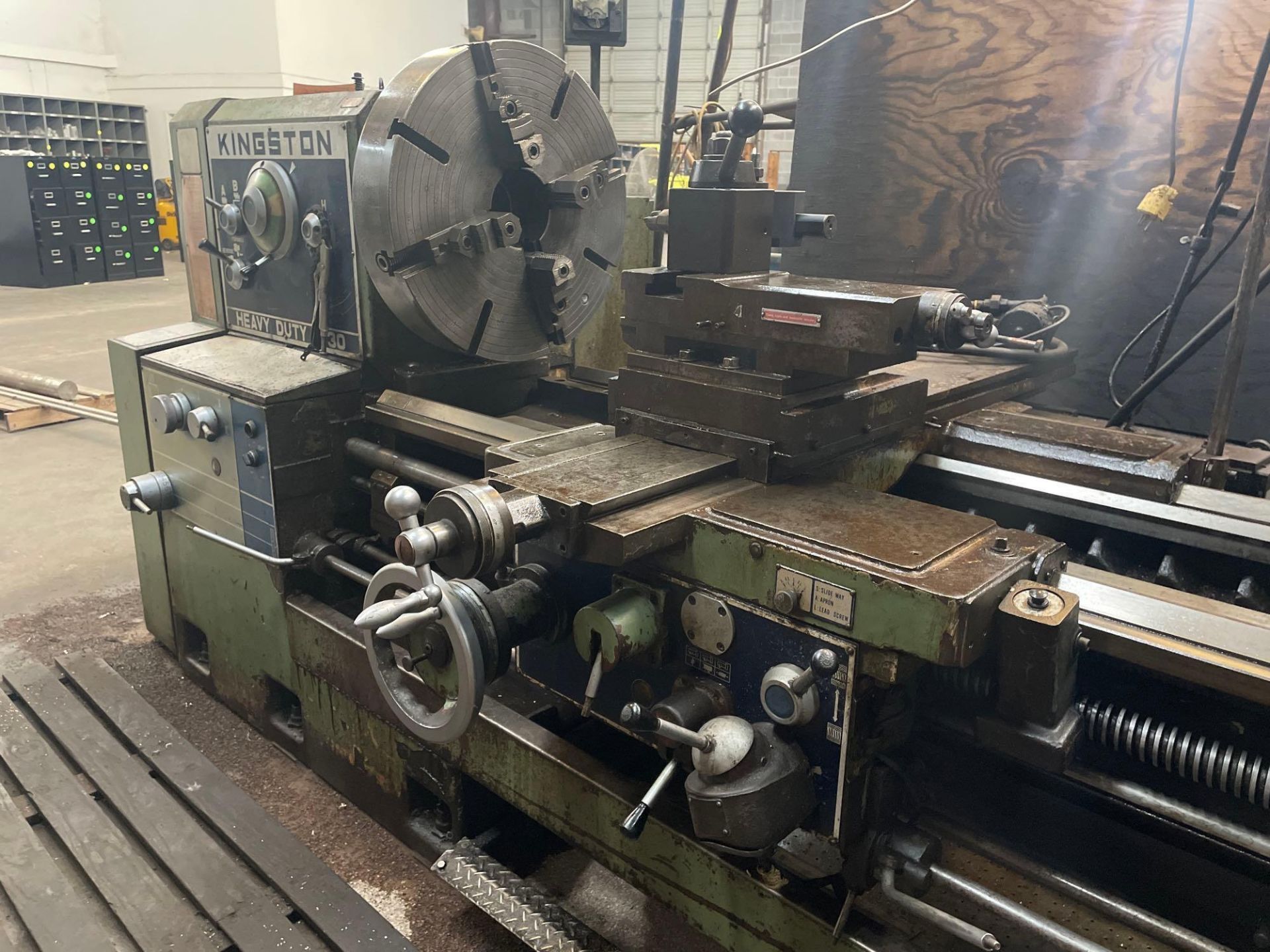 Kingston Heavy Duty 30 Lathe, 30" x 120" capacity, Model HR3000, S/N ...