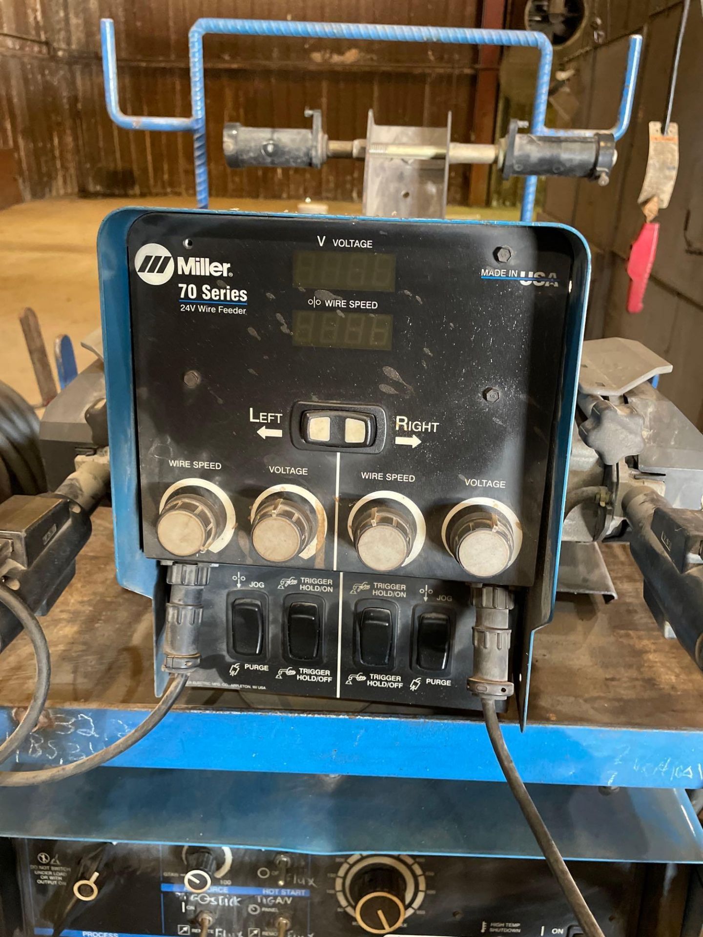 Miller Dimension 452 DC Welding Power Source on Casters with Miller 70 ...