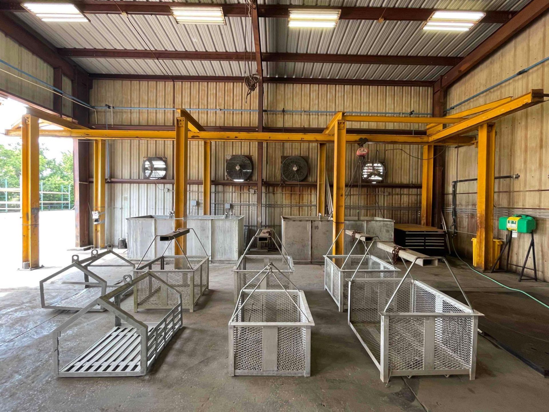 Phosphate Dip Line with Monorail Structure and Hoist System: Includes ...