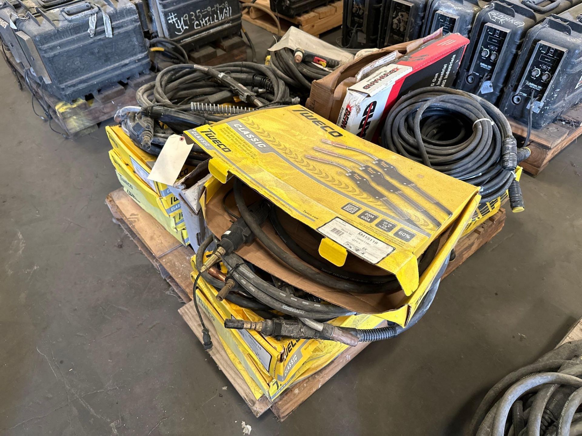 Pallet of new Profax Arc Gouging Torches, Tweco Manual Air-cooled MIG ...
