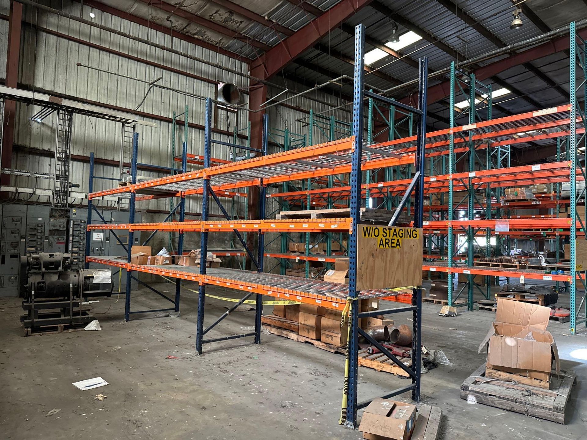 Lot of 3 Pallet Racking Sections: 108” Arm Length X 42” W X ...