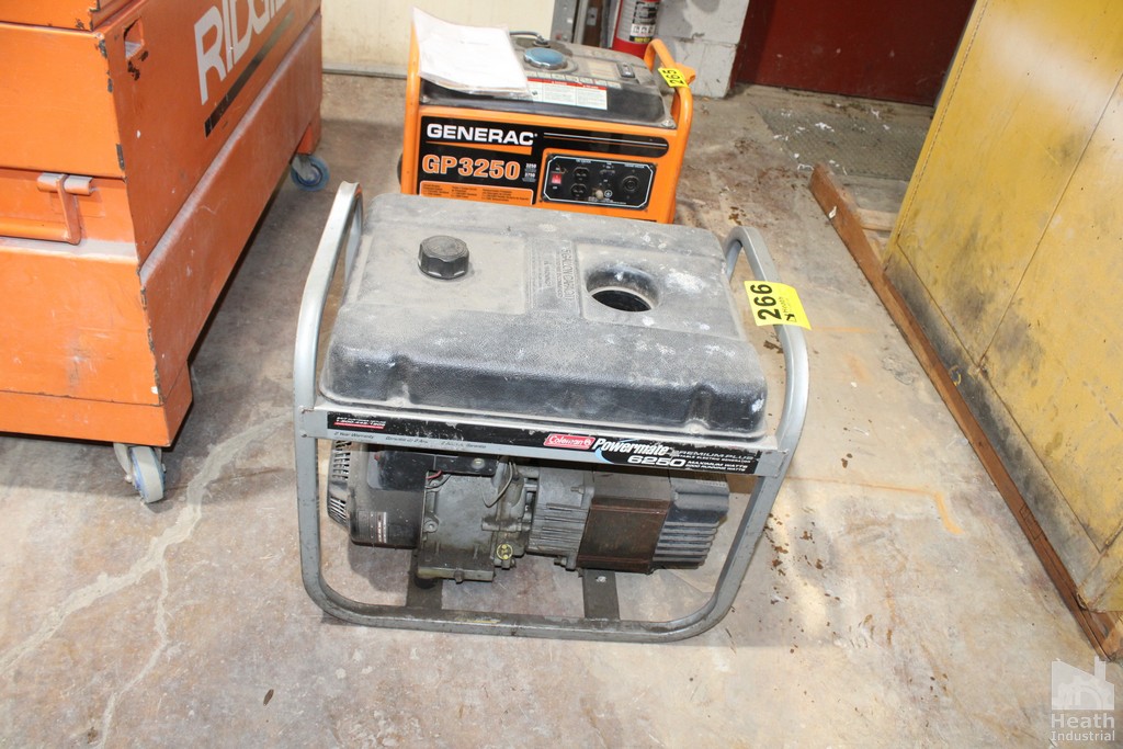 COLEMAN POWERMATE 6250 GAS POWERED GENERATOR