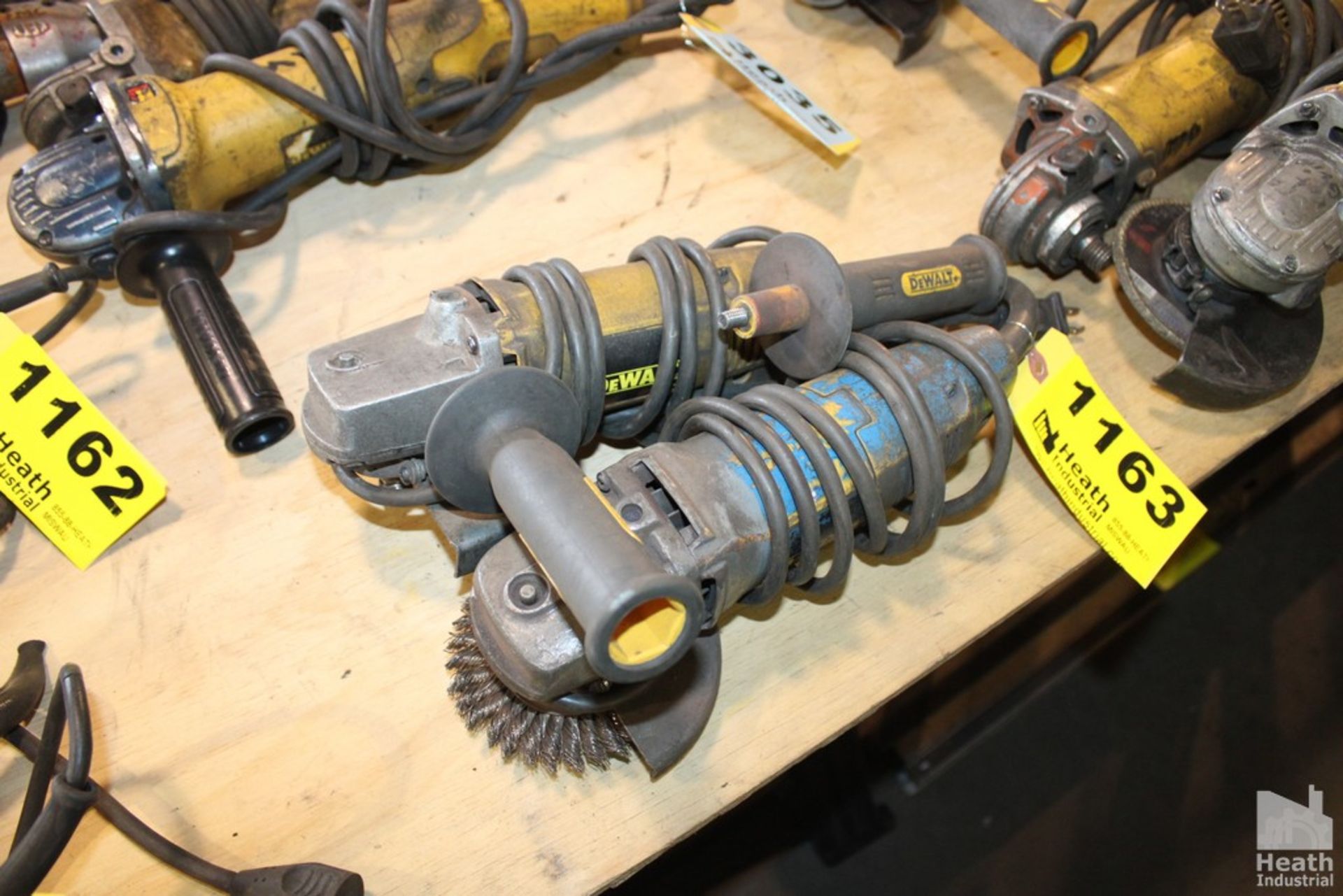 (2) DEWALT 4-1/2" ANGLE GRINDERS